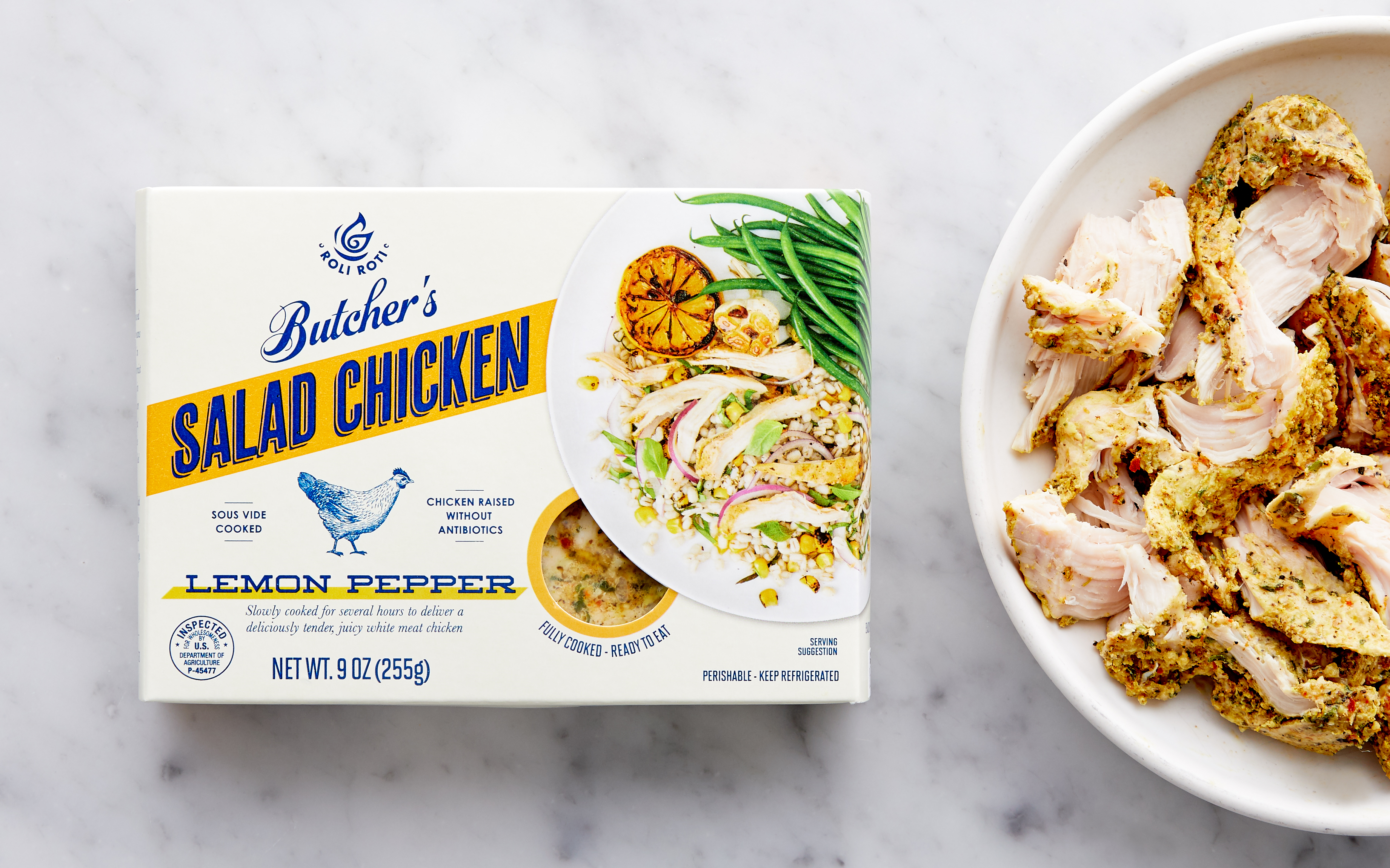 Lemon Pepper Salad Chicken | 9 oz | Roli Roti | Good Eggs