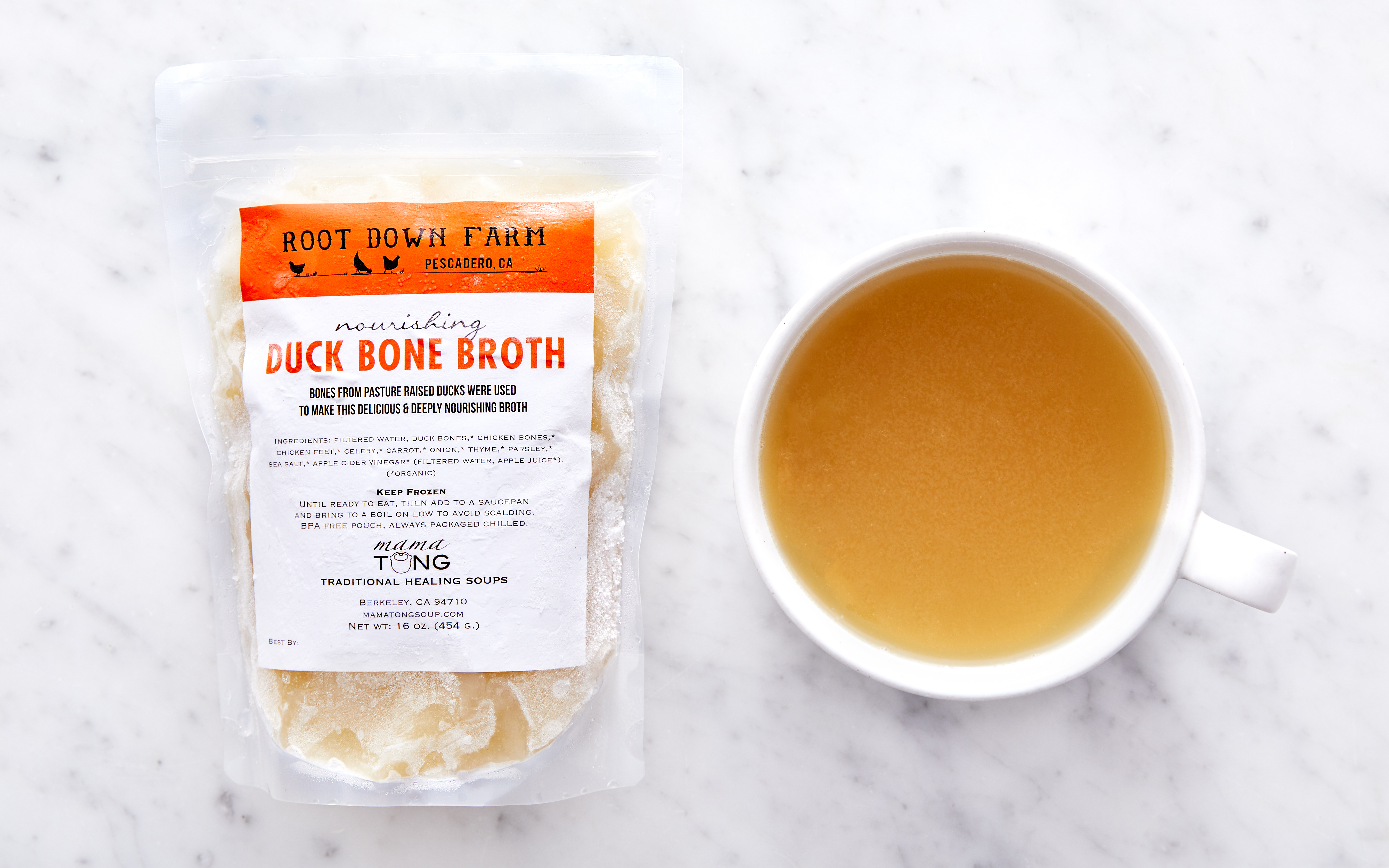 Duck Bone Broth | 16 oz | Mama Tong | Good Eggs