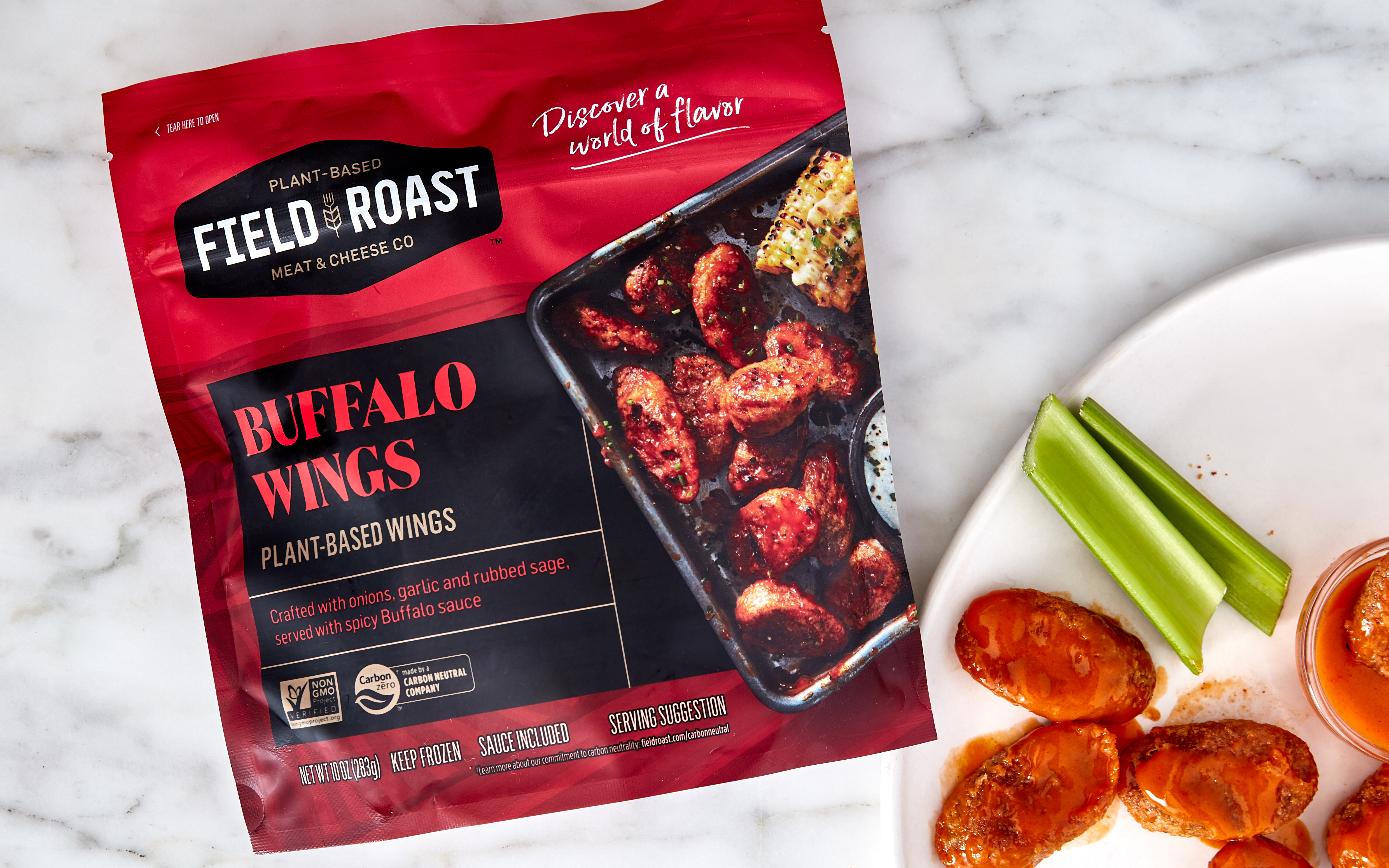 Plant-Based Buffalo Wings | 10 oz | Field Roast | Good Eggs