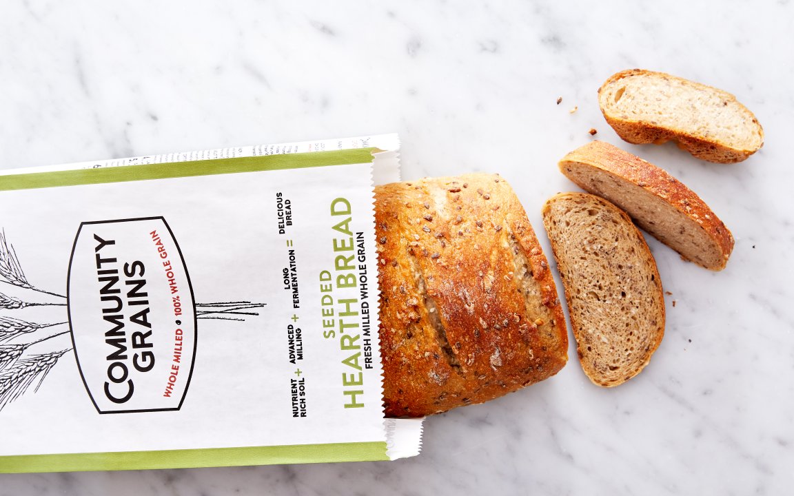 Par Baked 100% Whole Grain Seeded Hearth Bread | 18 oz | Community ...