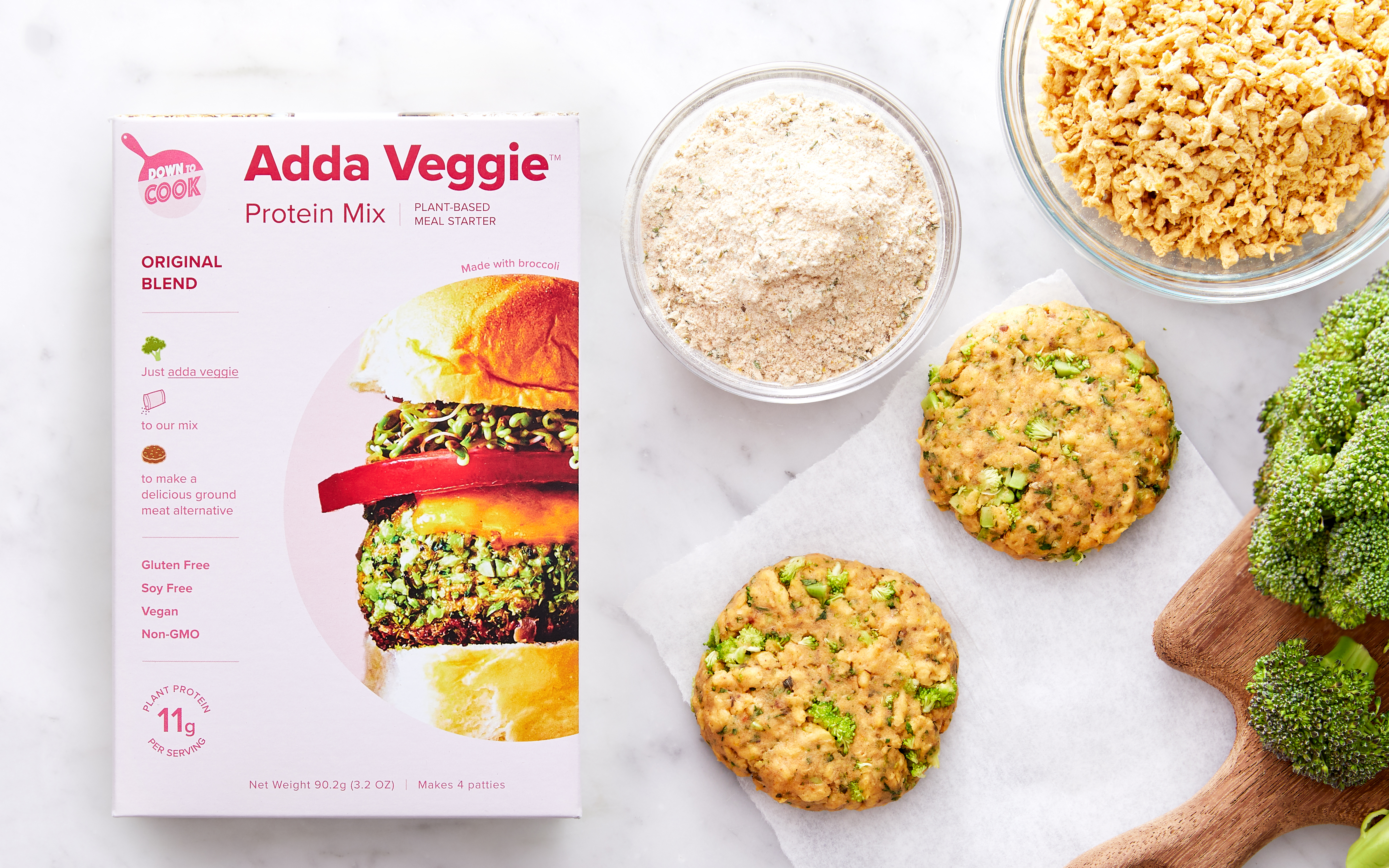 Adda Veggie™ Original Protein Meal Starter | 3.2 oz | Down to Cook ...