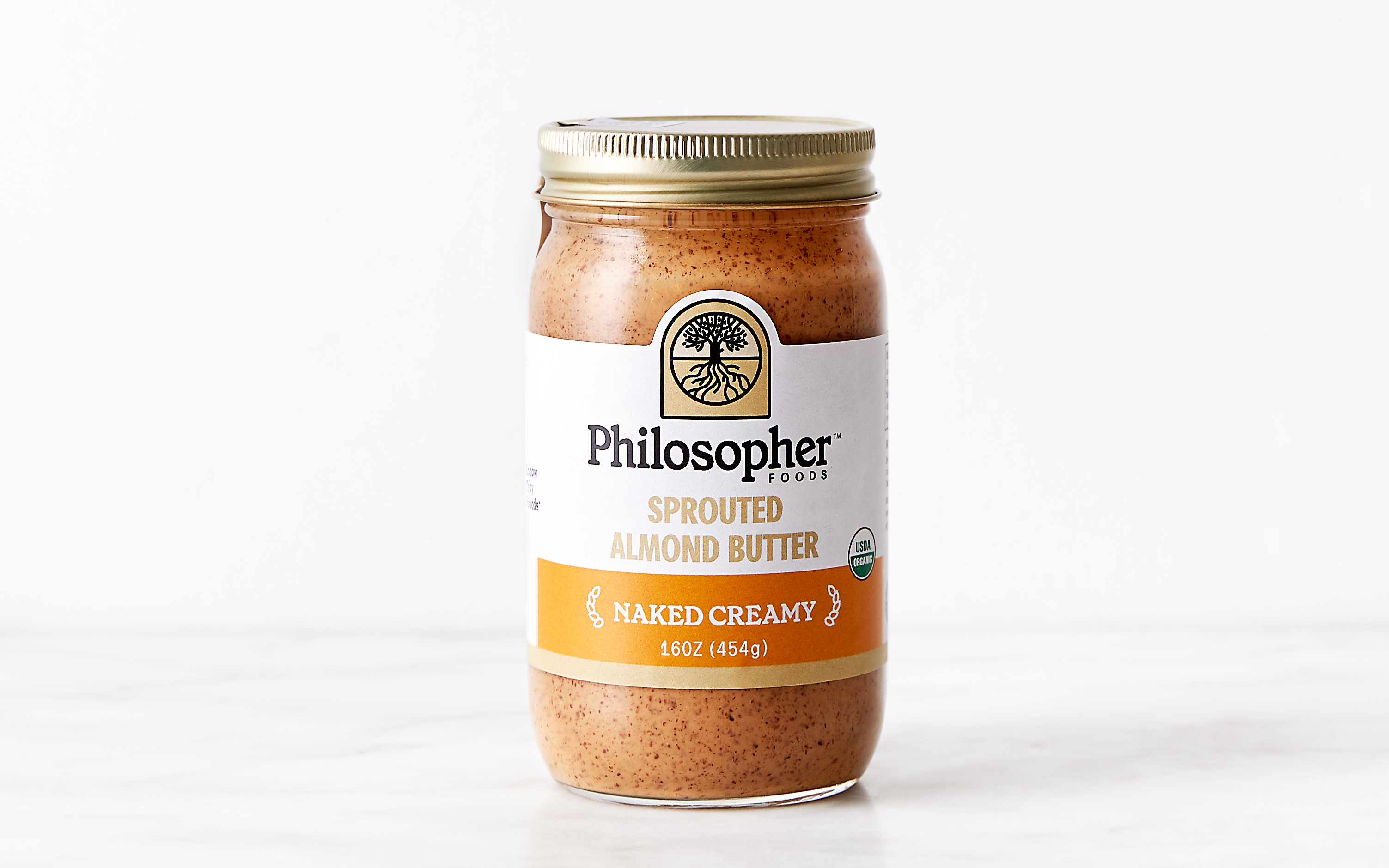 Organic Naked Creamy Sprouted Almond Butter | 16 oz | Philosopher Foods ...