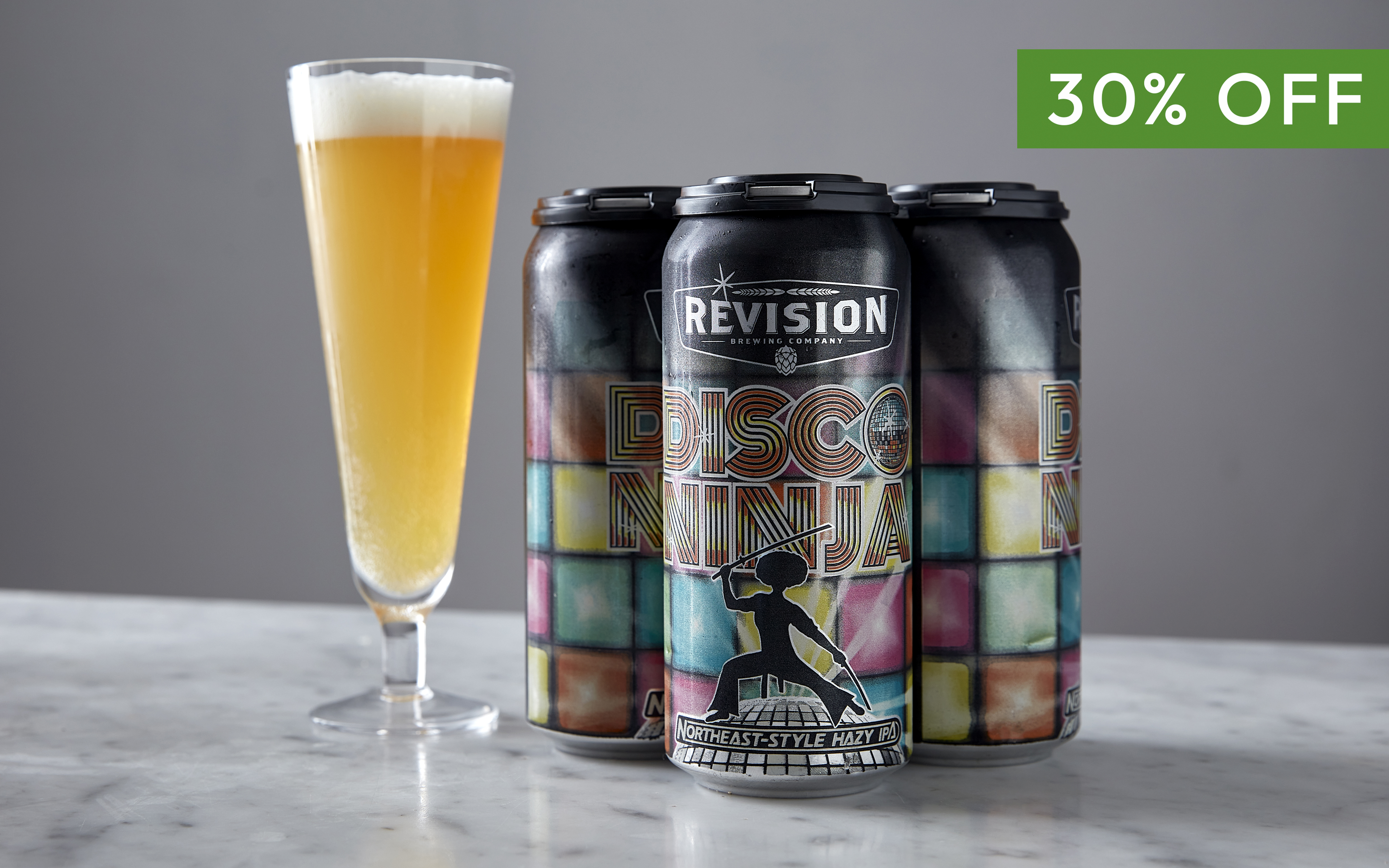 Disco Ninja Hazy IPA | 4 count | Revision Brewing Company | Good Eggs