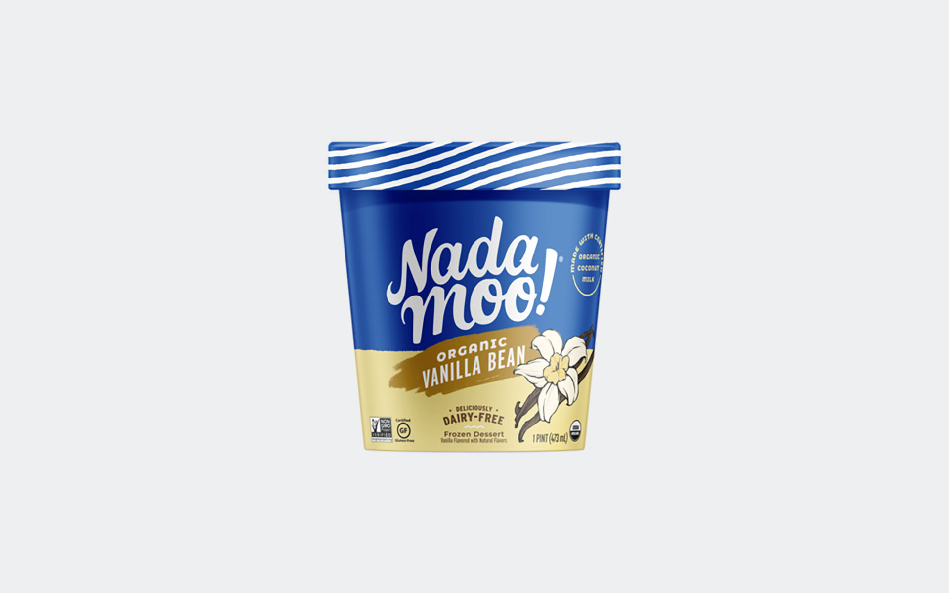 Organic Vanilla Bean Frozen Dessert | 1 pint | NadaMoo! | Good Eggs