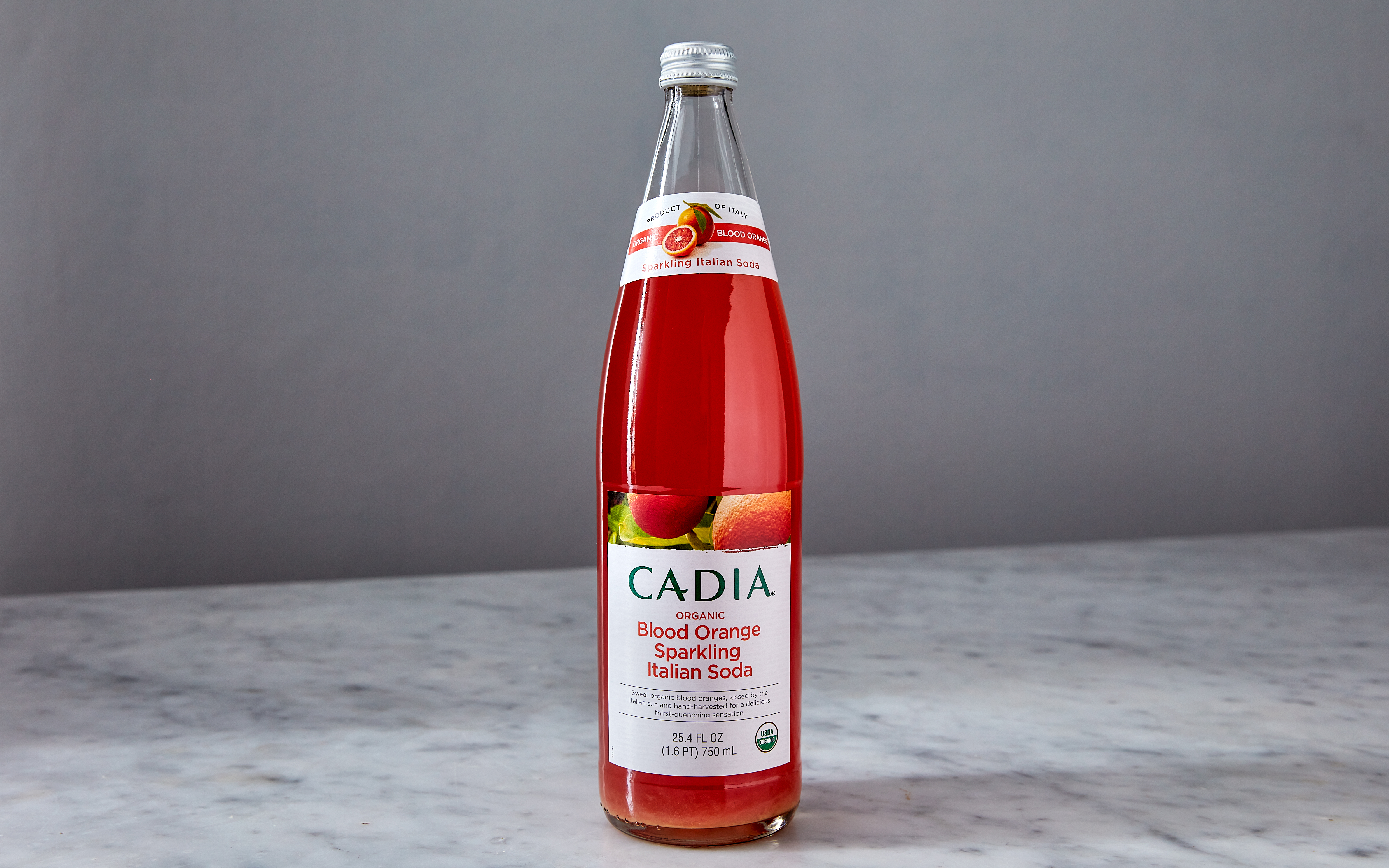 Organic Blood Orange Sparkling Italian Soda | 25.4 fl oz | Cadia | Good ...