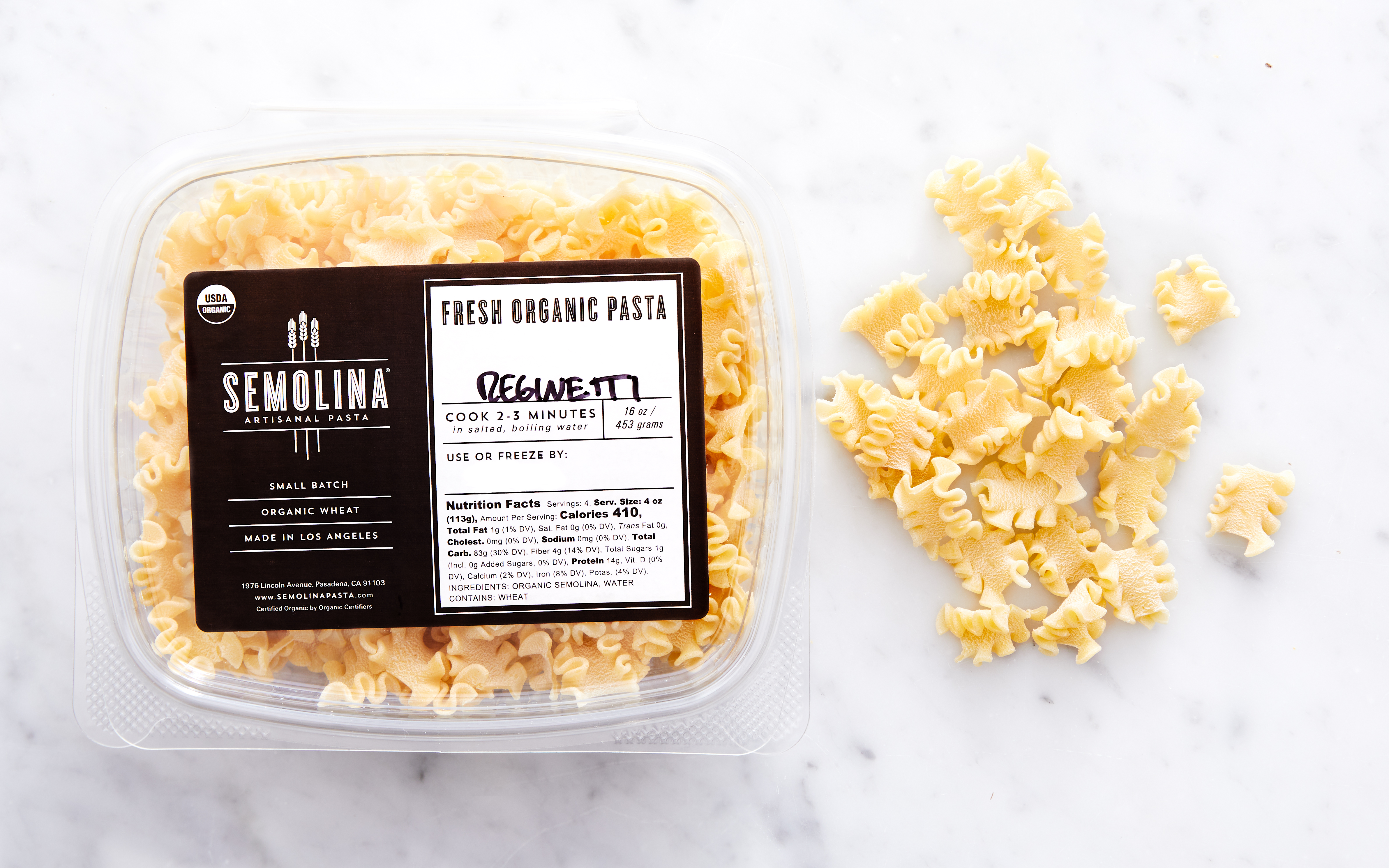 Fresh Reginetti Pasta | 16 oz | Semolina Artisanal Pasta | Good Eggs