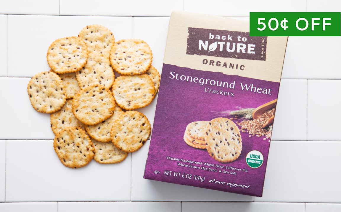 Organic Stoneground Wheat Crackers | 6 oz | Back to Nature | Good Eggs