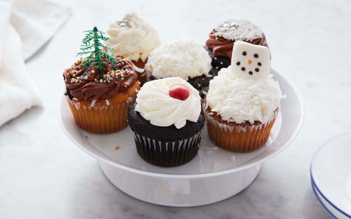 Assorted Holiday Cupcakes | 1 half dozen | Black Jet Baking Co. | Good Eggs