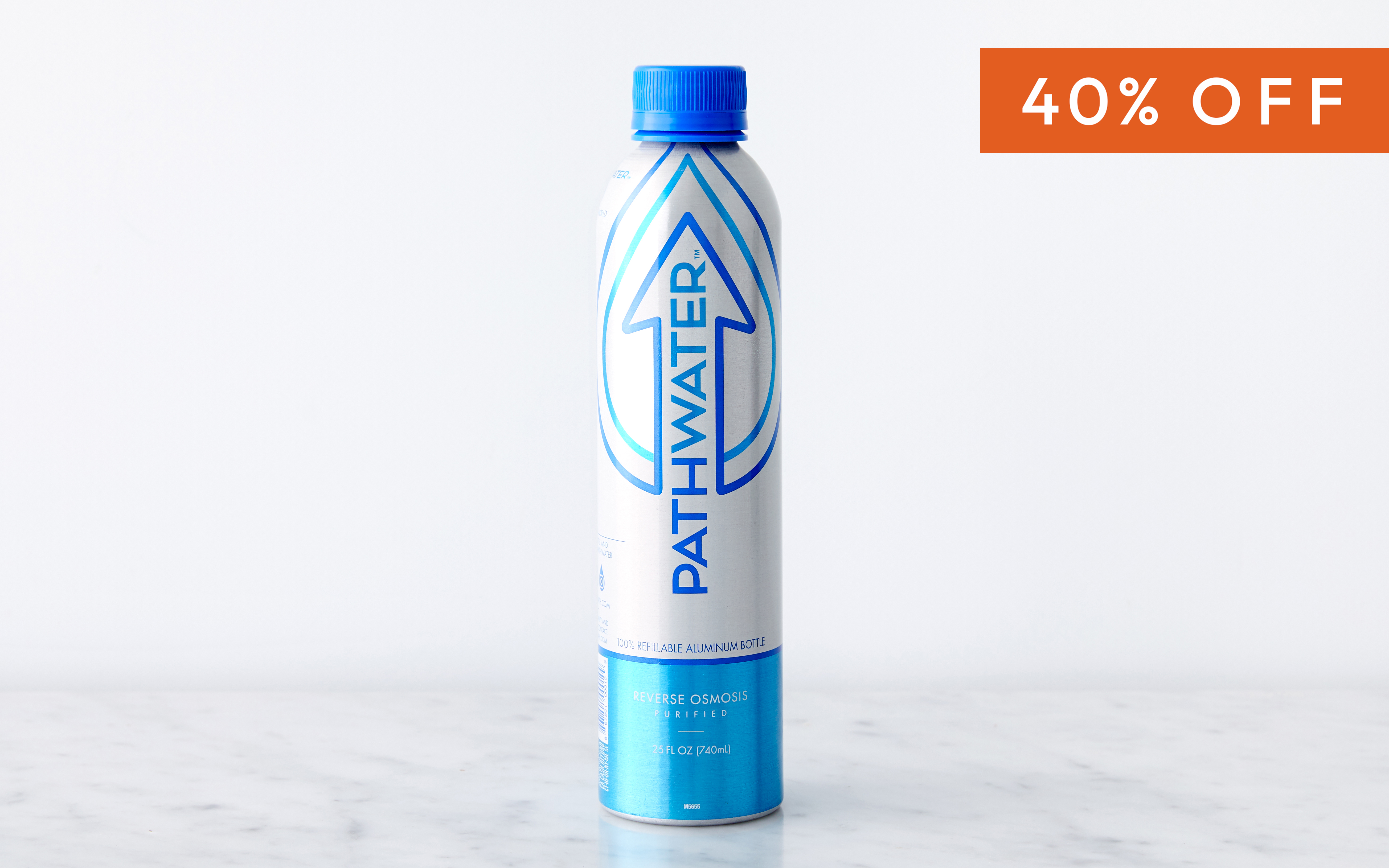 Purified Water in Refillable Aluminum Bottle | 25 fl oz | Pathwater ...