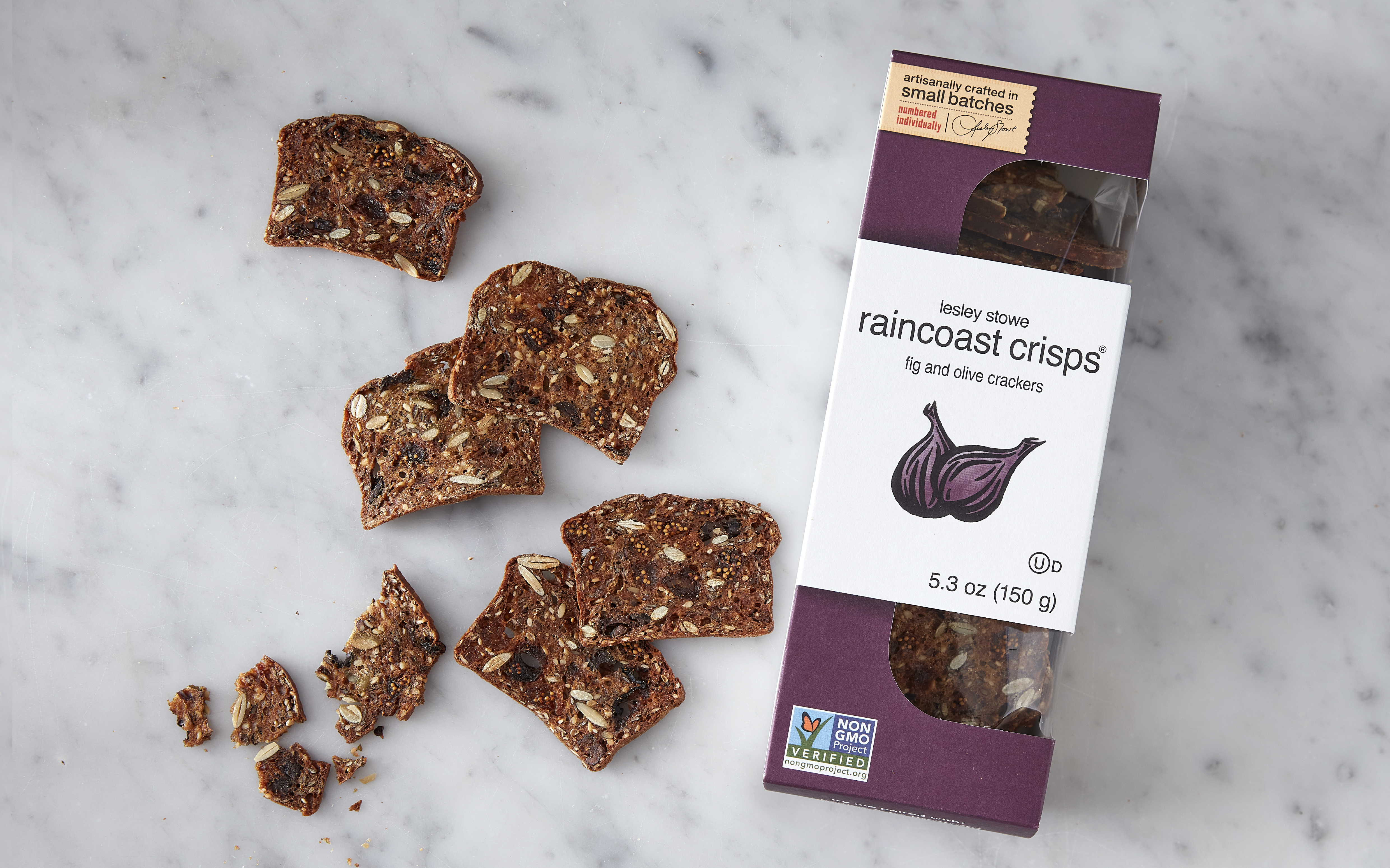 Fig & Olive Crackers | 5.3 oz | Raincoast Crisps | Good Eggs