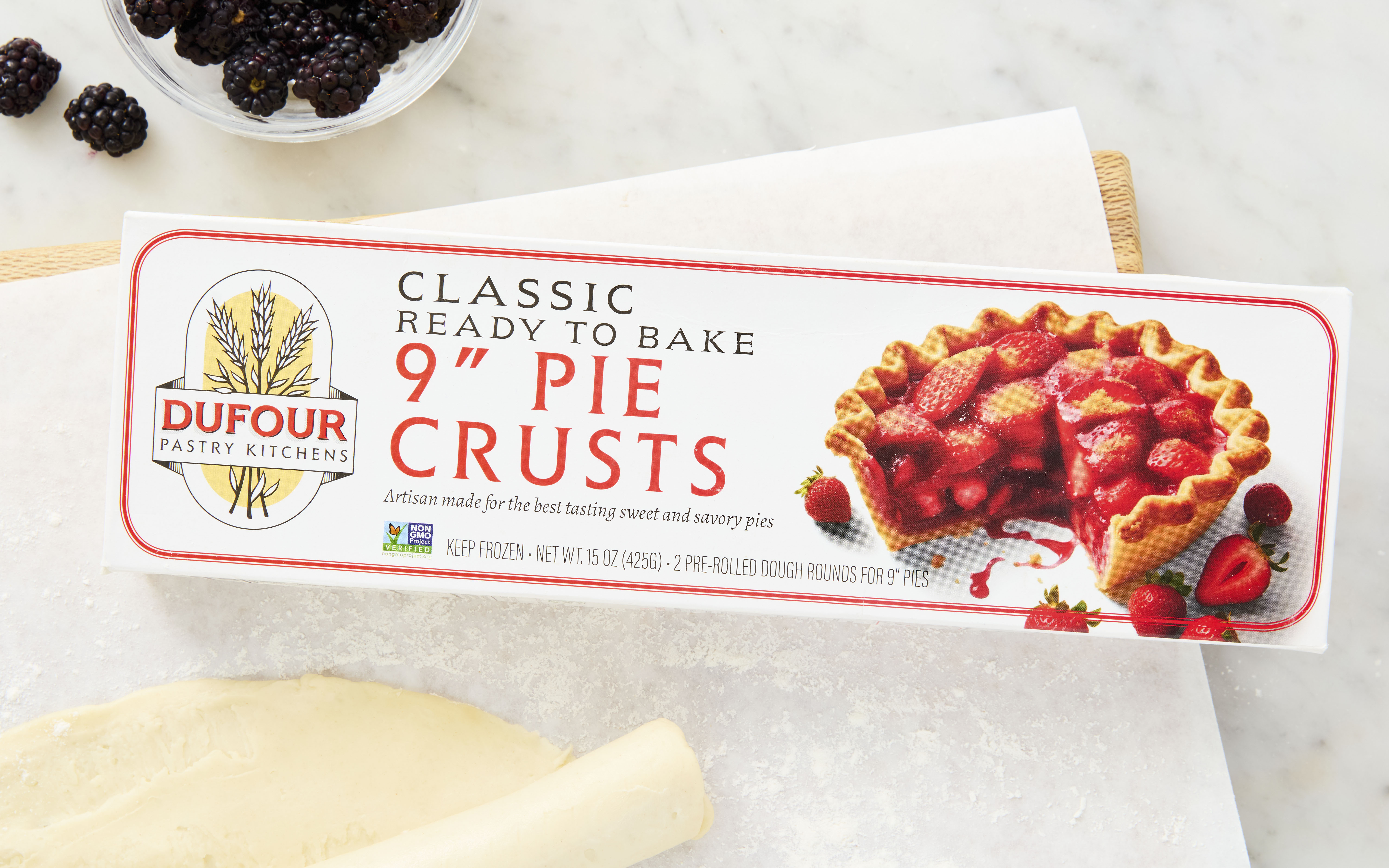 9" Pie Crusts | 2 count | Dufour Pastry Kitchens | Good Eggs