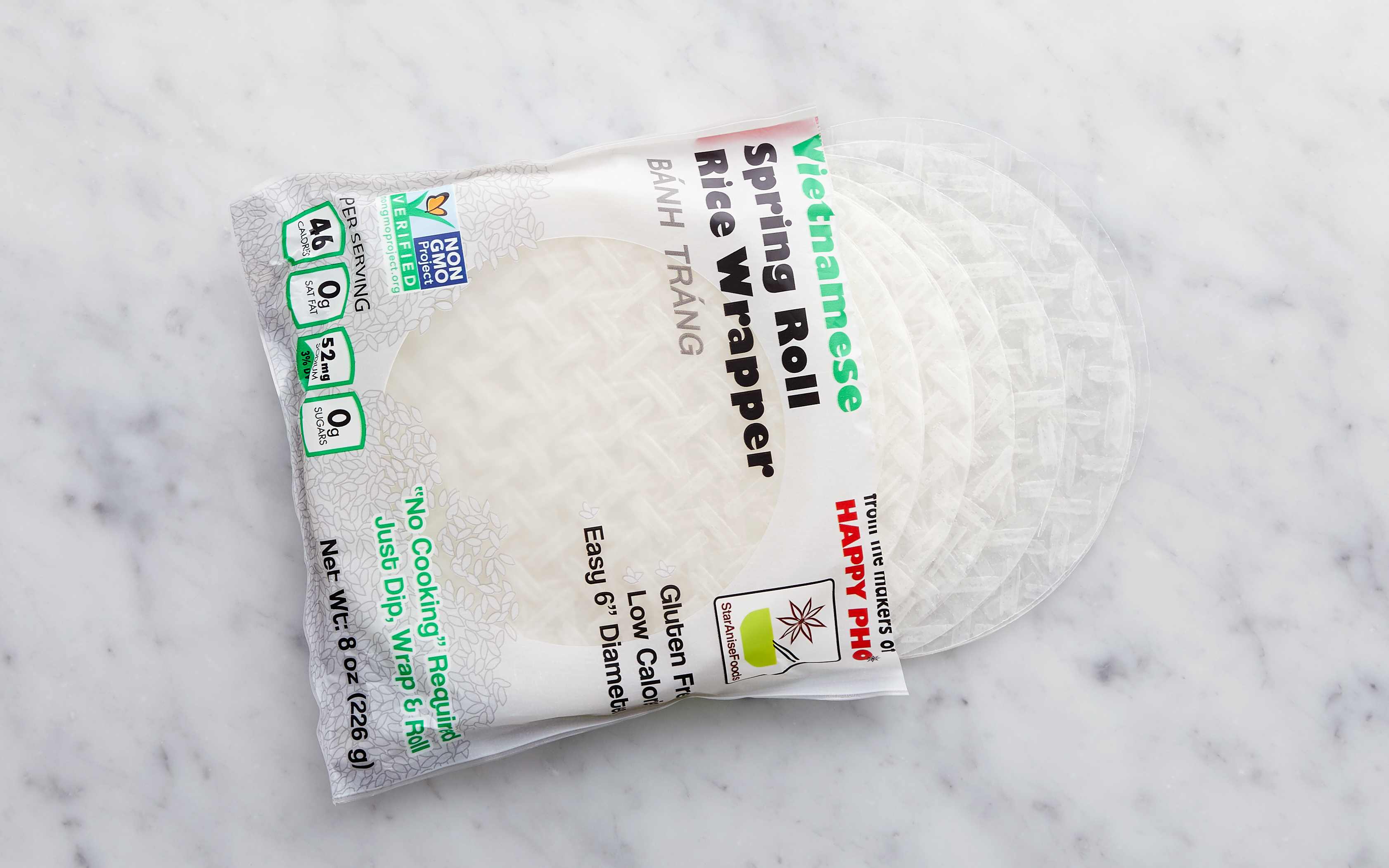 Rice Spring Roll Wrappers | 12 count | Star Anise Foods | Good Eggs