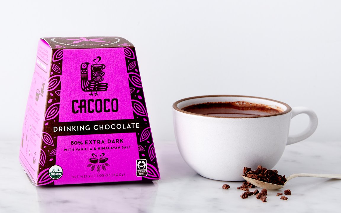 Organic 80% Rich Dark Drinking Chocolate | 7.05 oz | Cacoco | Good Eggs
