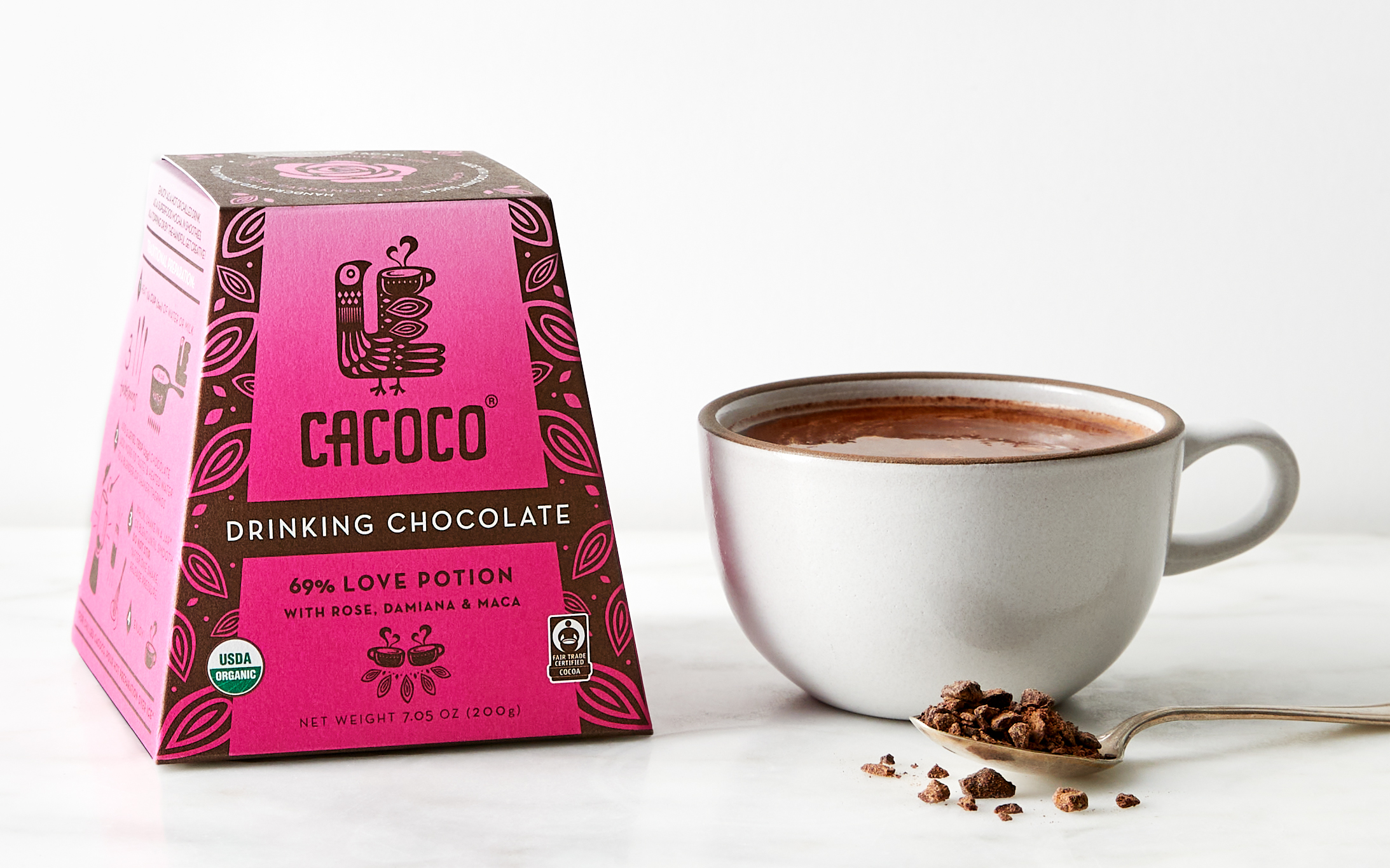 Organic Love Potion Dark Drinking Chocolate | 7.05 oz | Cacoco | Good Eggs