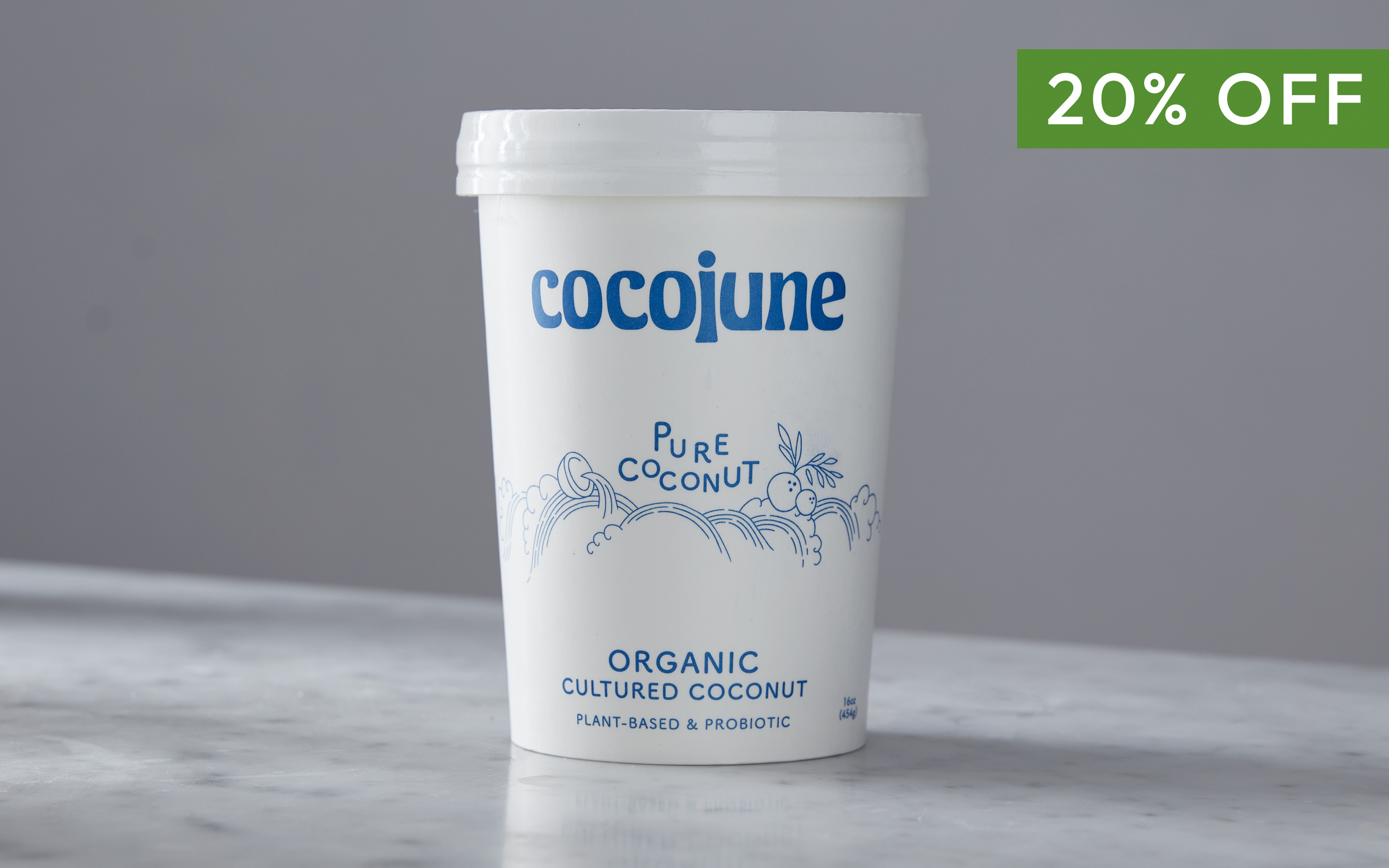 Organic Pure Coconut Yogurt | 16 oz | Cocojune | Good Eggs