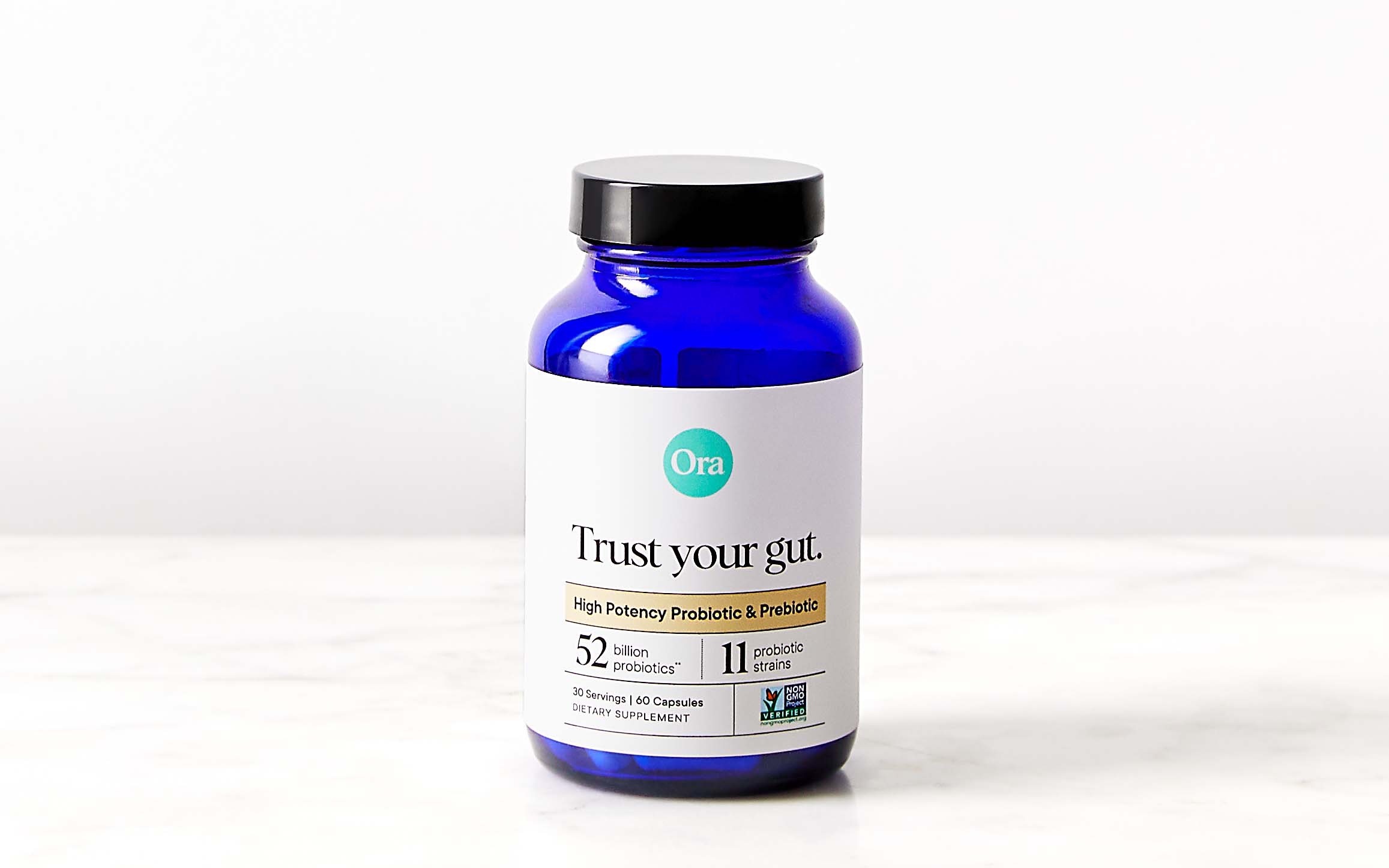 Trust Your Gut High Potency Probiotic Capsules | 60 count | Ora Organic ...