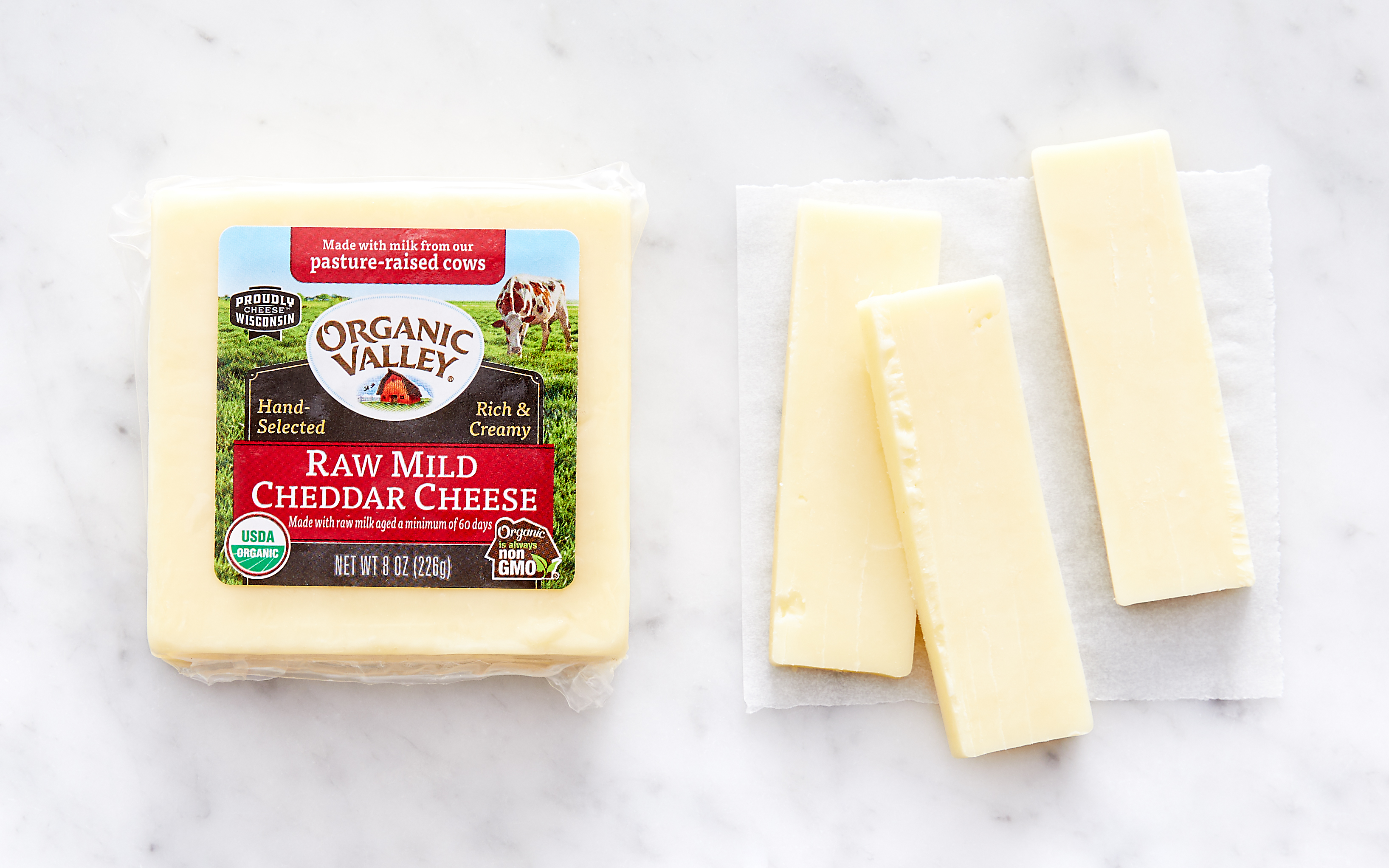 Organic Raw Mild Cheddar Cheese | 8 oz | Organic Valley | Good Eggs