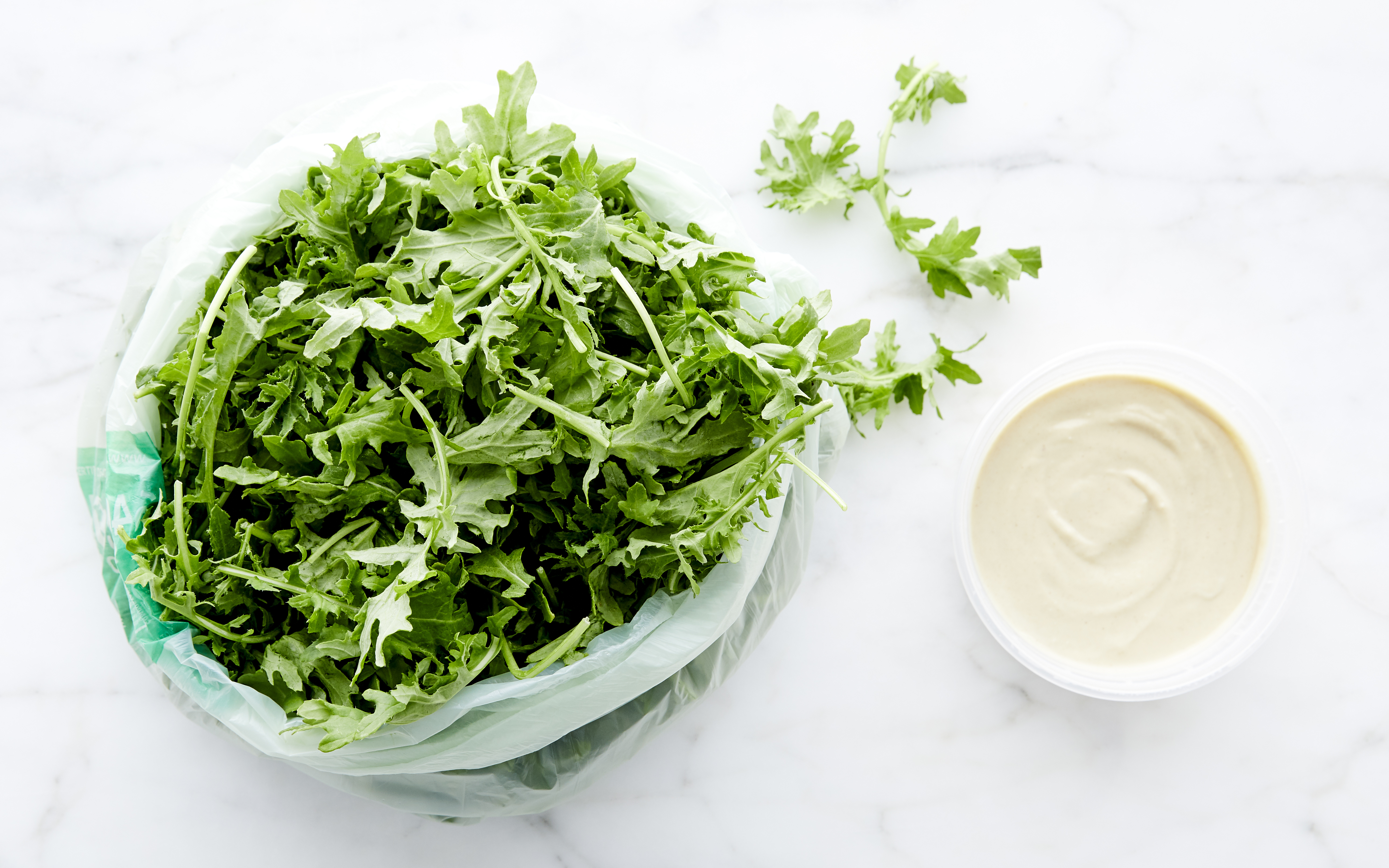 Pre-Washed Baby Kale with Tahini Vinaigrette Kit | 3 servings | Good ...