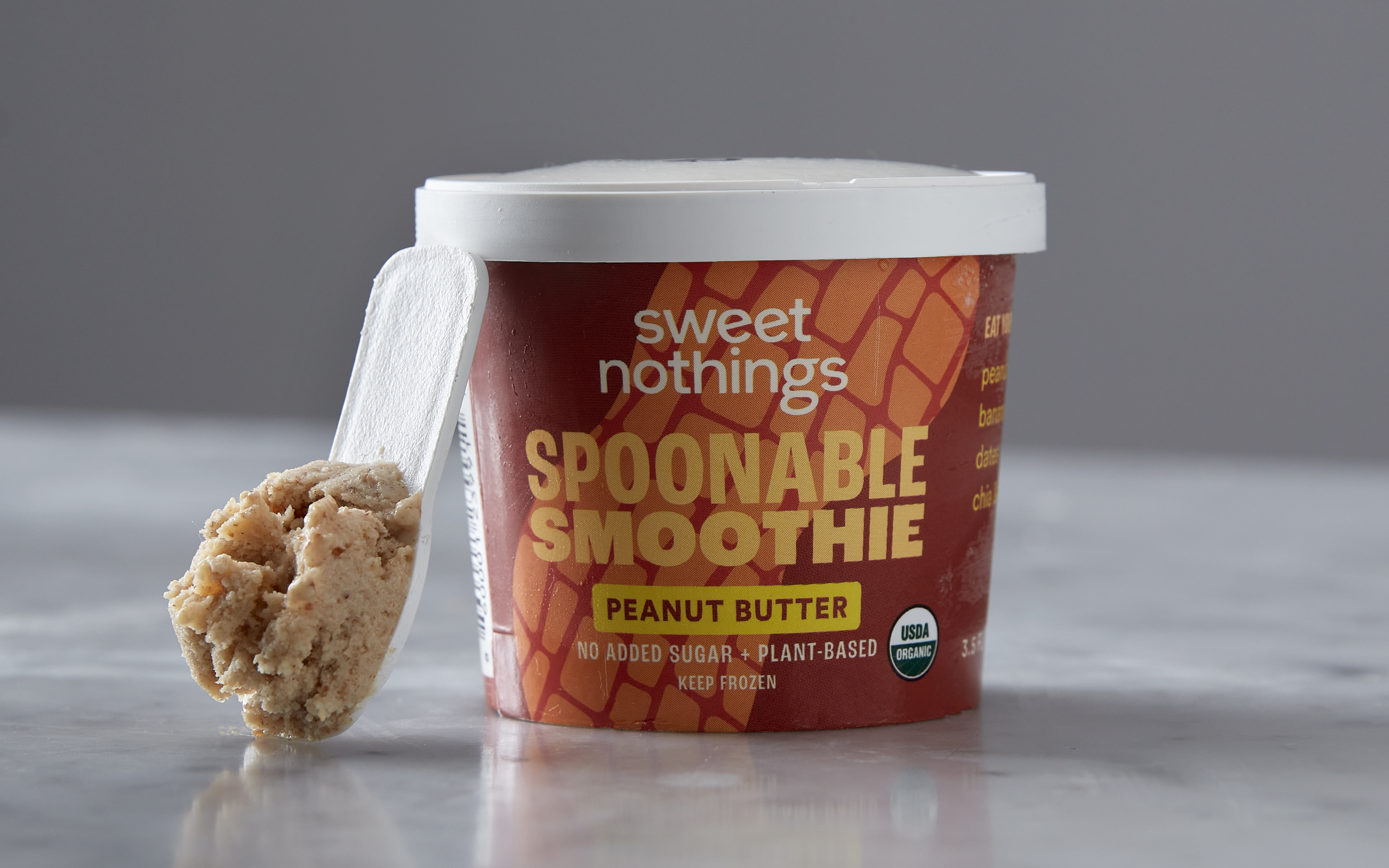 Organic Peanut Butter Plant-Based Smoothie Cup | 3.5 oz | Sweet ...