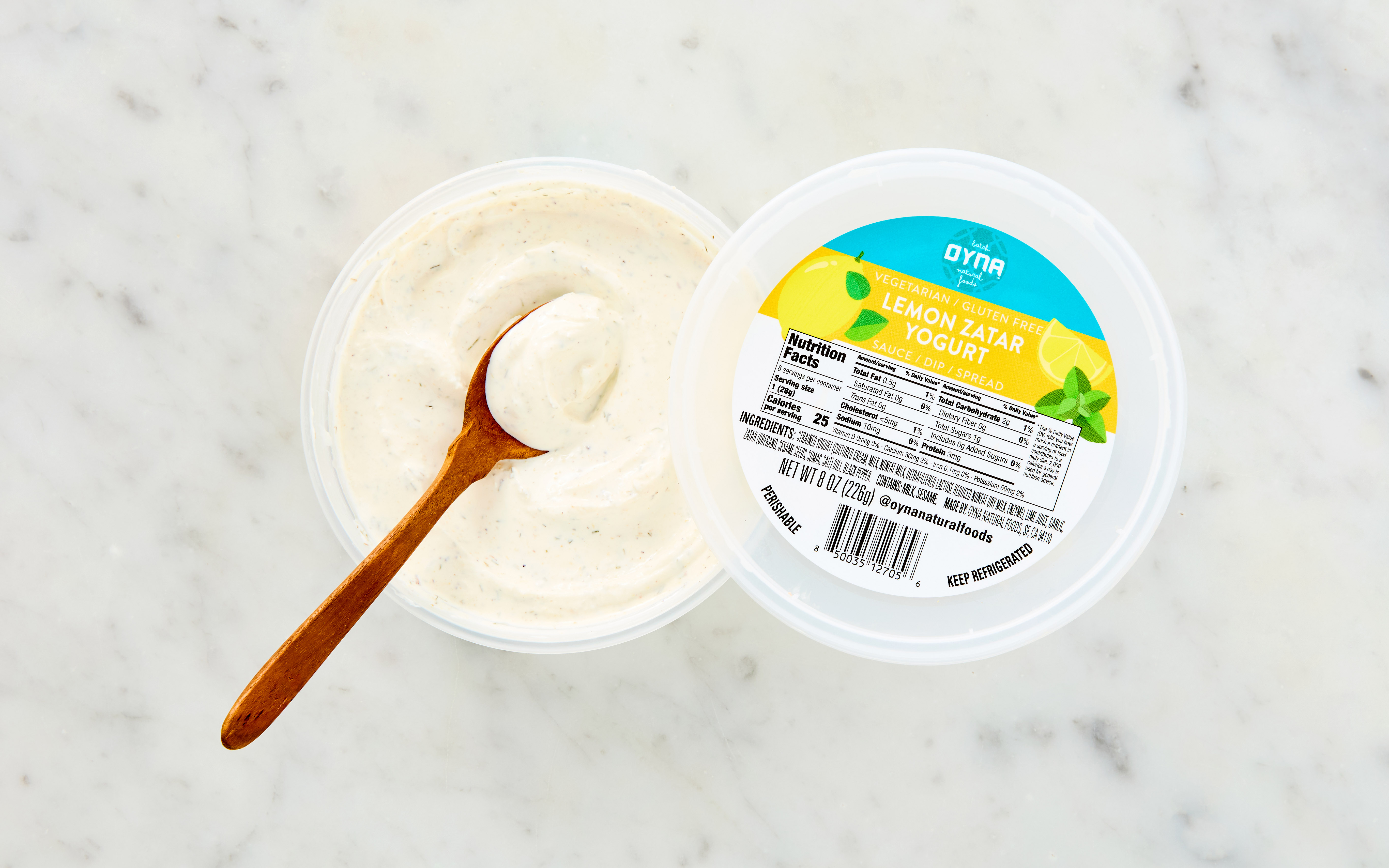 Lemon Zatar Yogurt Dip | 8 oz | Oyna Natural Foods | Good Eggs