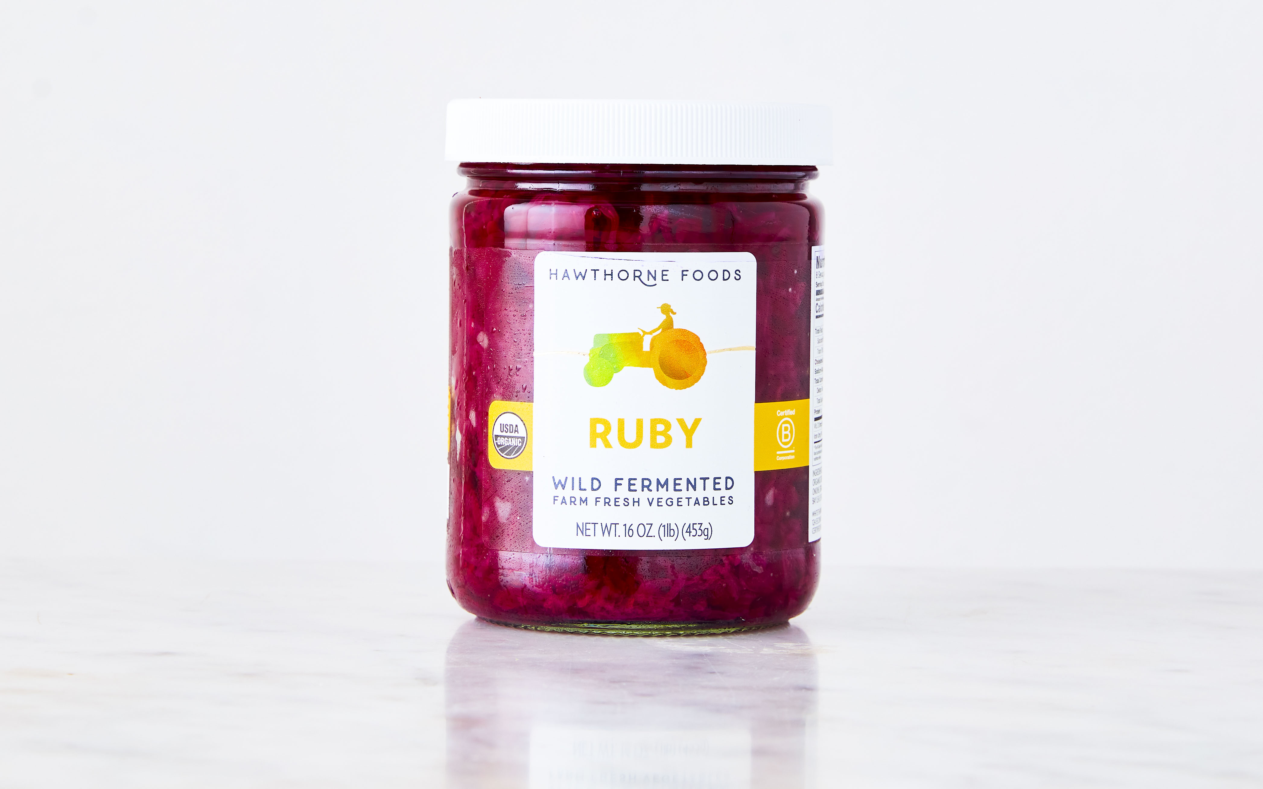 Ruby Sauerkraut | 16 oz | Hawthorne Foods | Good Eggs