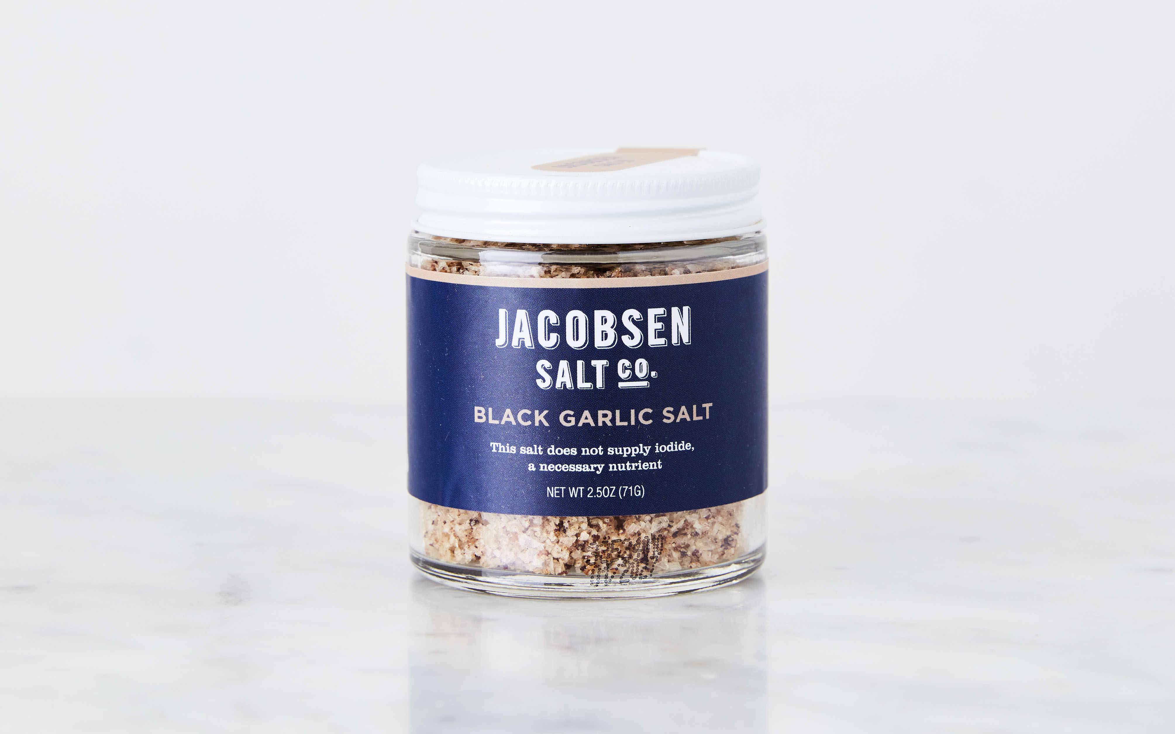 Black Garlic Salt | 2.5 oz | Jacobsen Salt Co. | Good Eggs