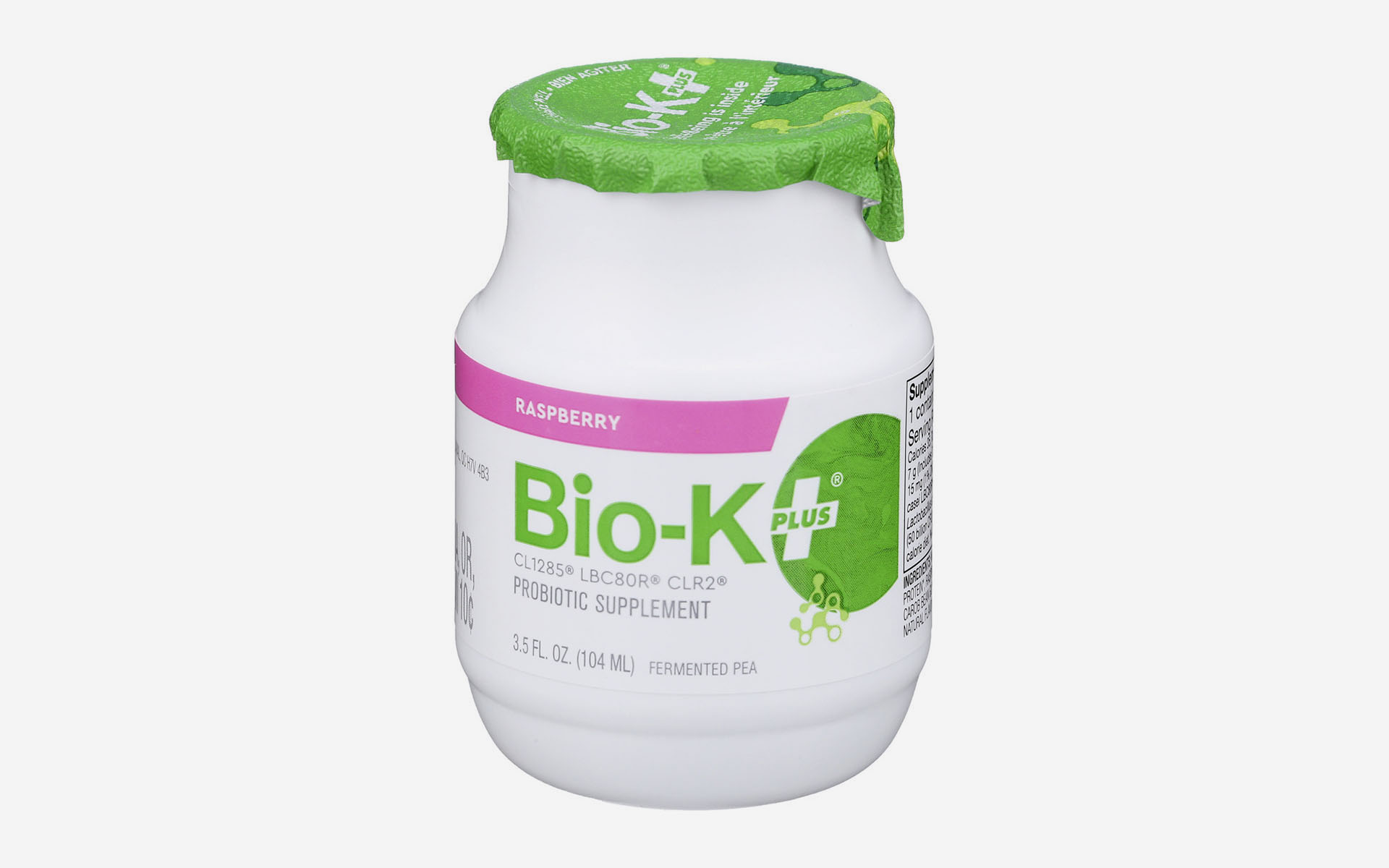 Raspberry Drinkable Vegan Probiotic 6-Pack | 6 count | Bio-K + | Good Eggs