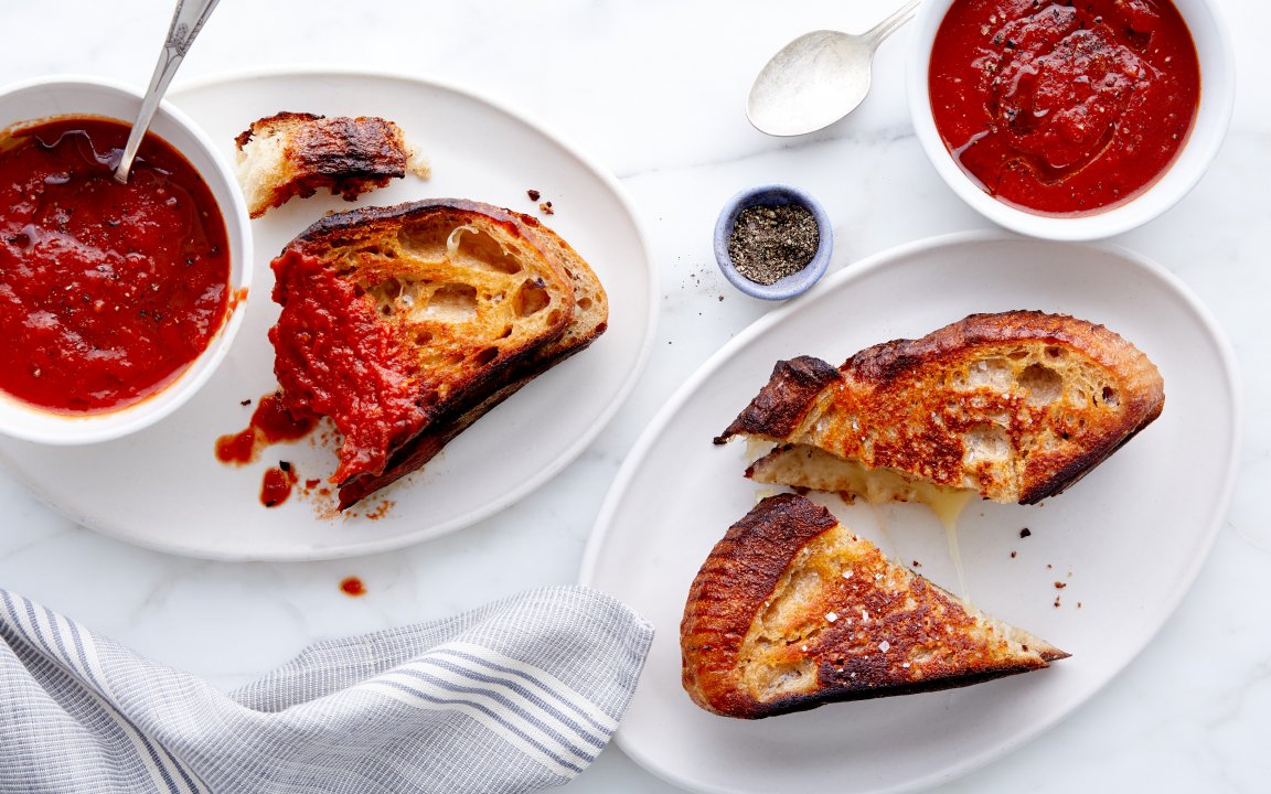 Toma Grilled Cheese with Simple Tomato Soup | 3 servings | Good Eggs ...