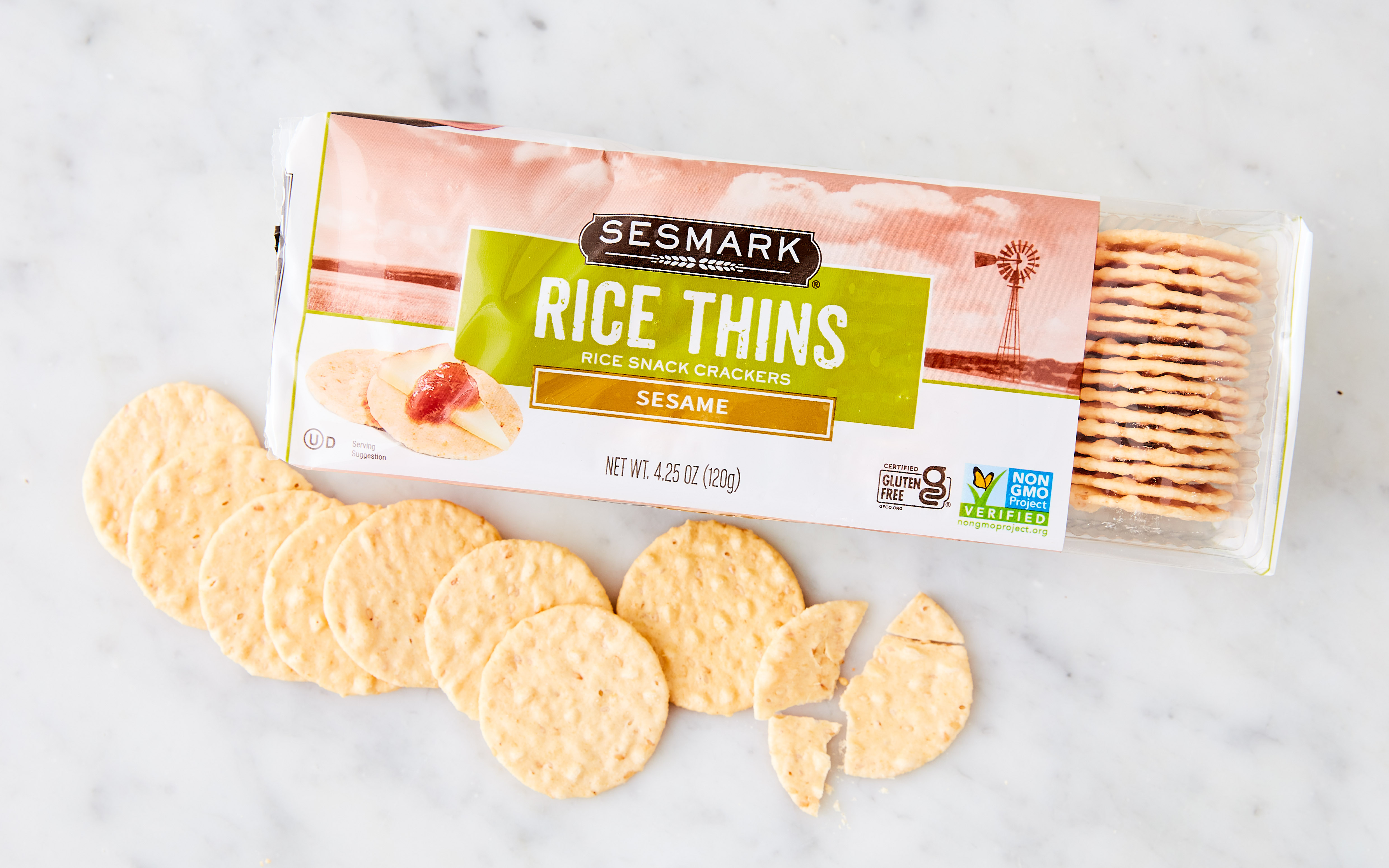 Gluten-Free Sesame Rice Thins | 4.25 oz | Sesmark | Good Eggs