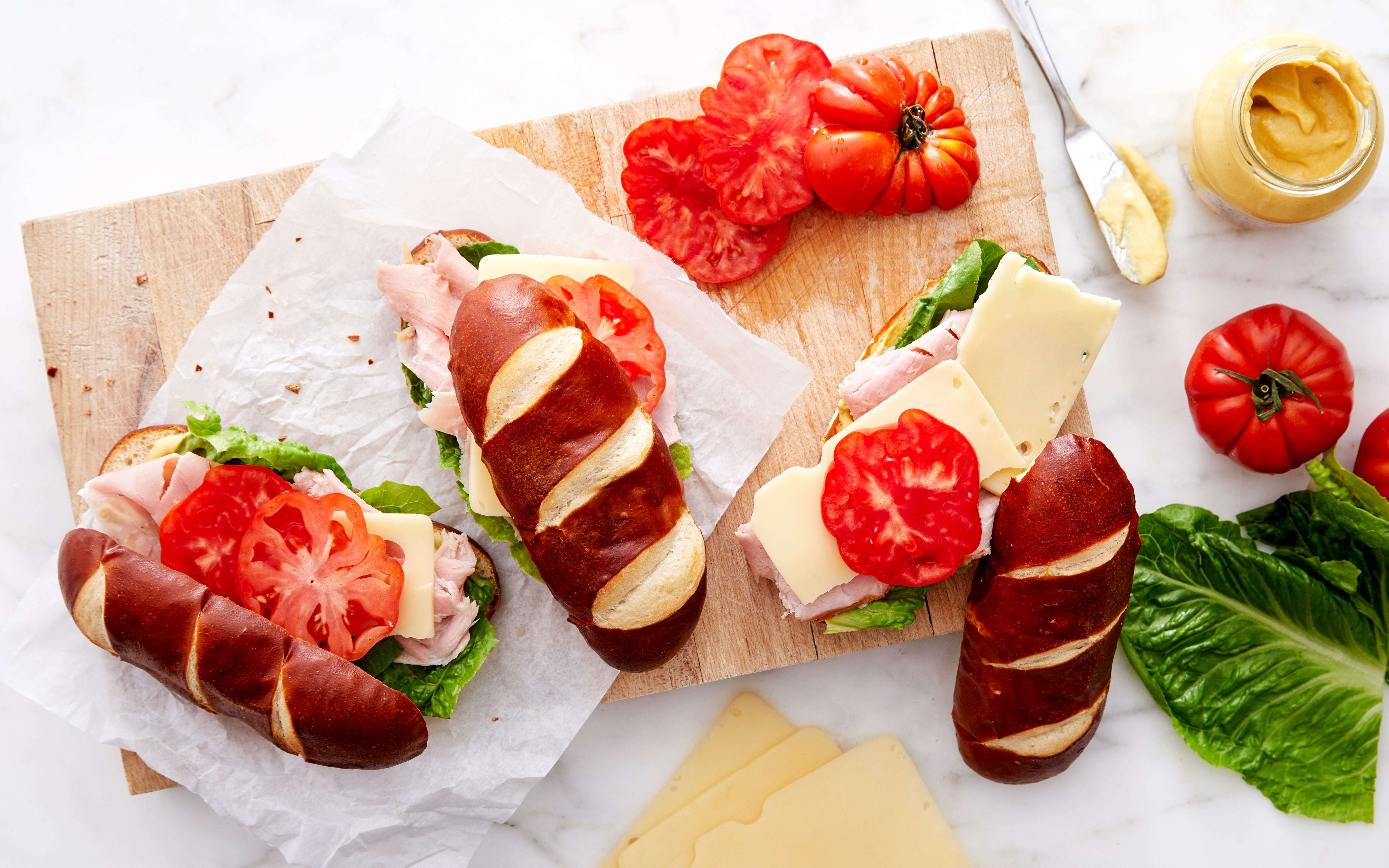 Ham Sandos with Heirloom Tomatoes | 4 servings | Good Eggs Meal Kits ...