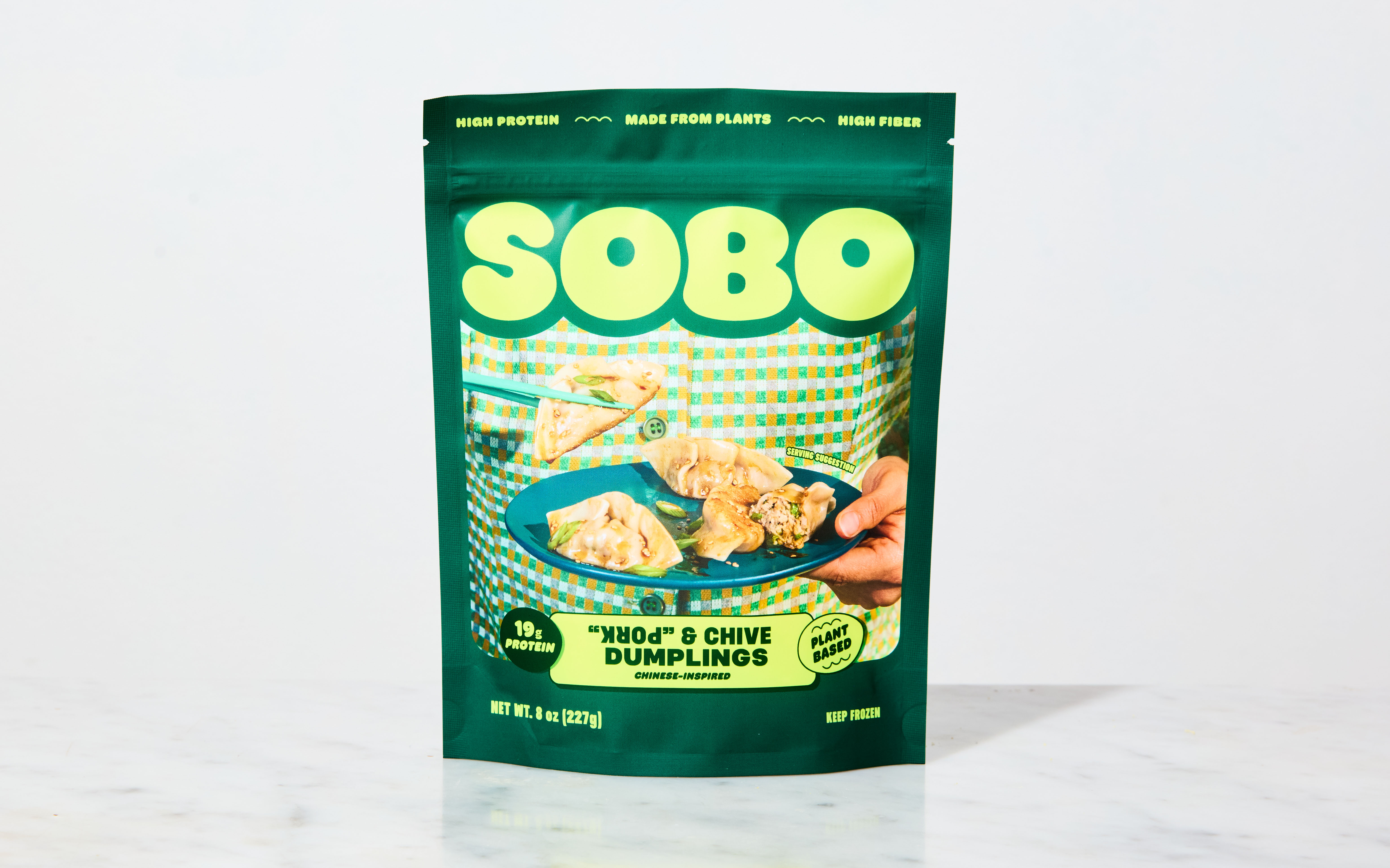 "Pork" & Chive Dumplings | 8 oz | Sobo Foods | Good Eggs