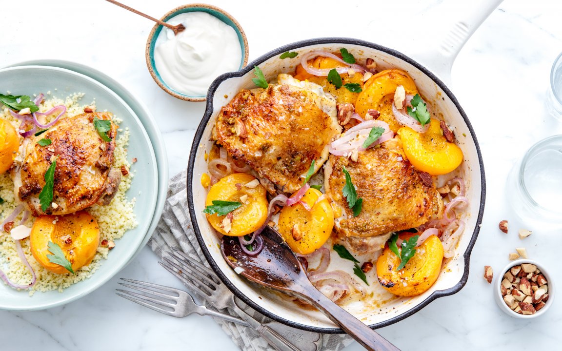 Chicken Tagine with Apricots & Almonds | 3 servings | Good Eggs Meal ...