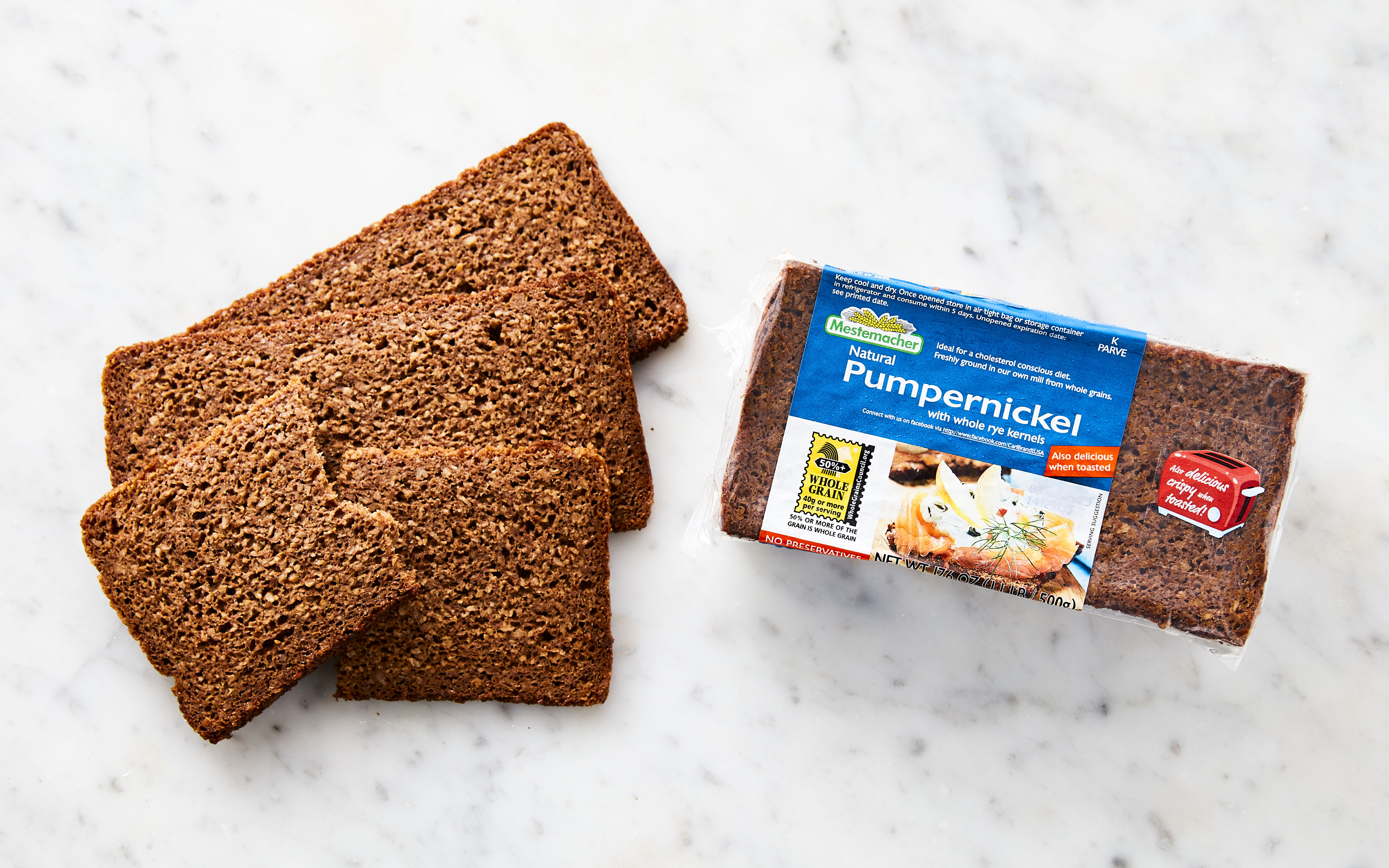 Natural Pumpernickel Bread | 17.6 oz | Mestemacher | Good Eggs