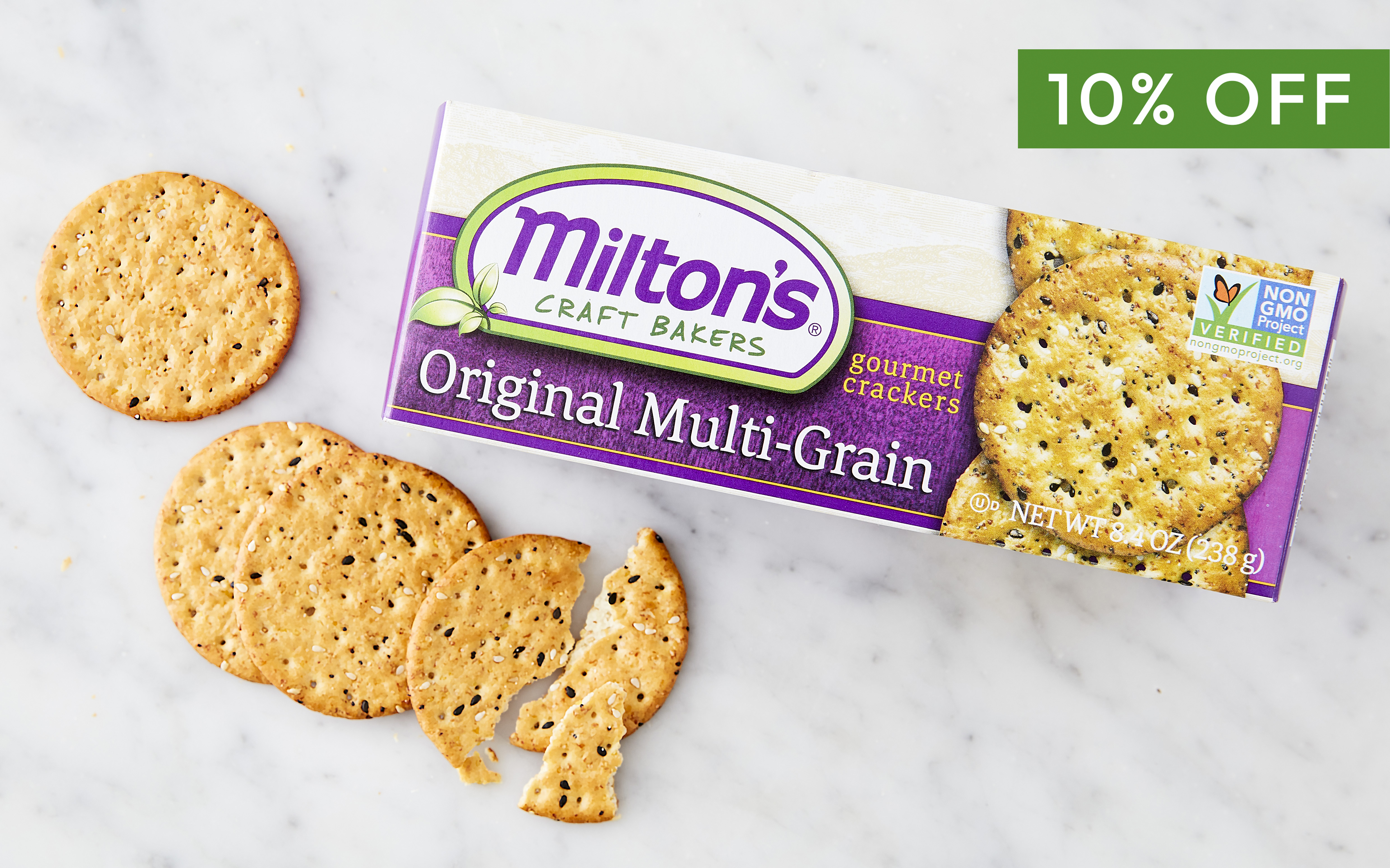 Original Multigrain Gourmet Crackers | 8.4 oz | Milton's Craft Bakers ...