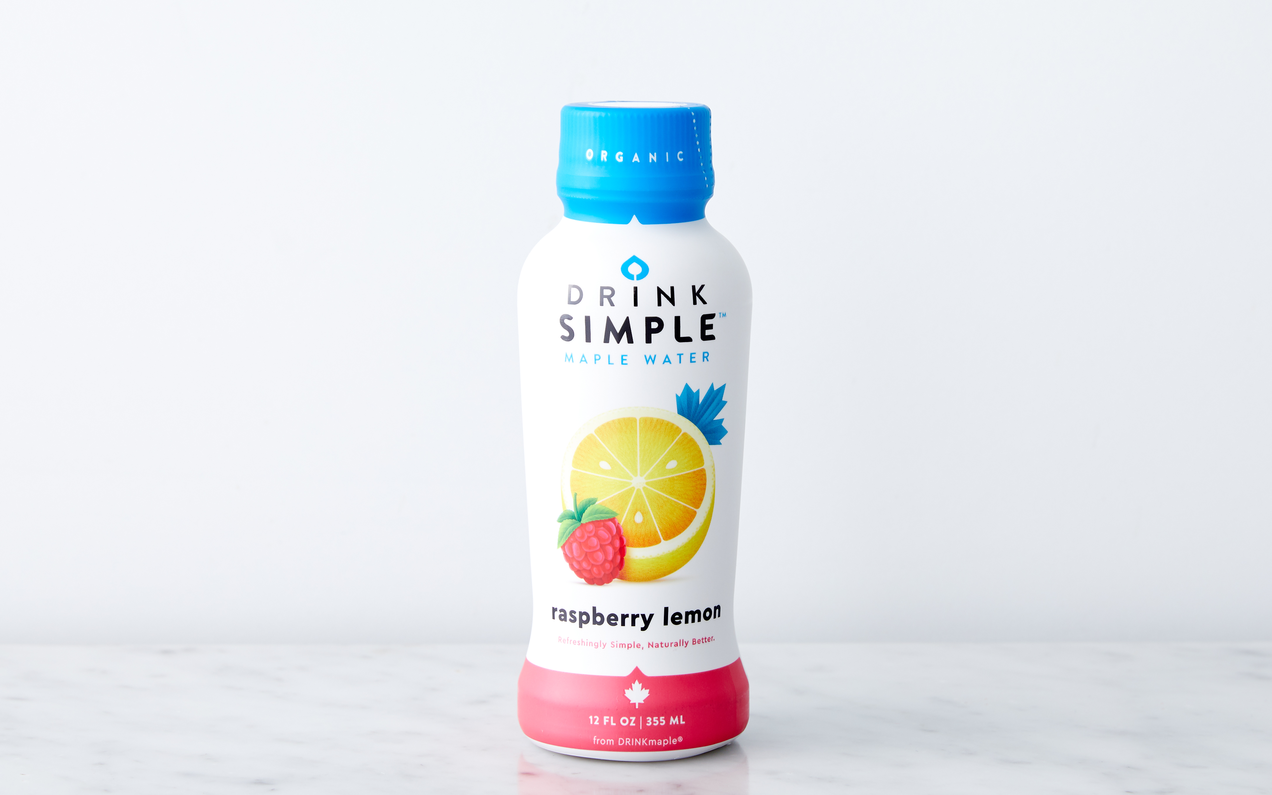 Raspberry Lemon Maple Water | 12 fl oz | Drink Simple | Good Eggs