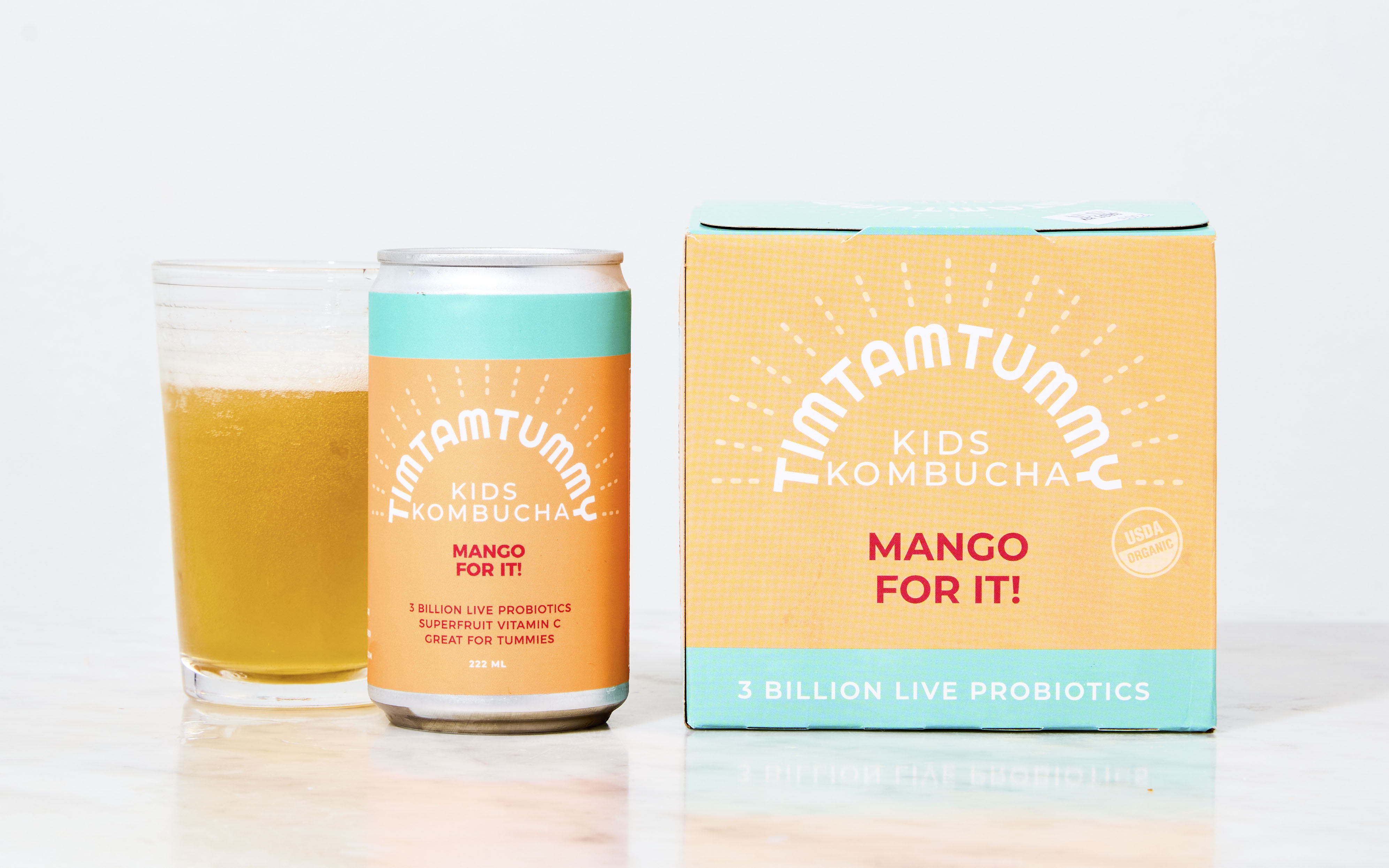 Tim Tam Tummy Mango Kids Kombucha | 4 count | Tim Tam Tummy Kids ...