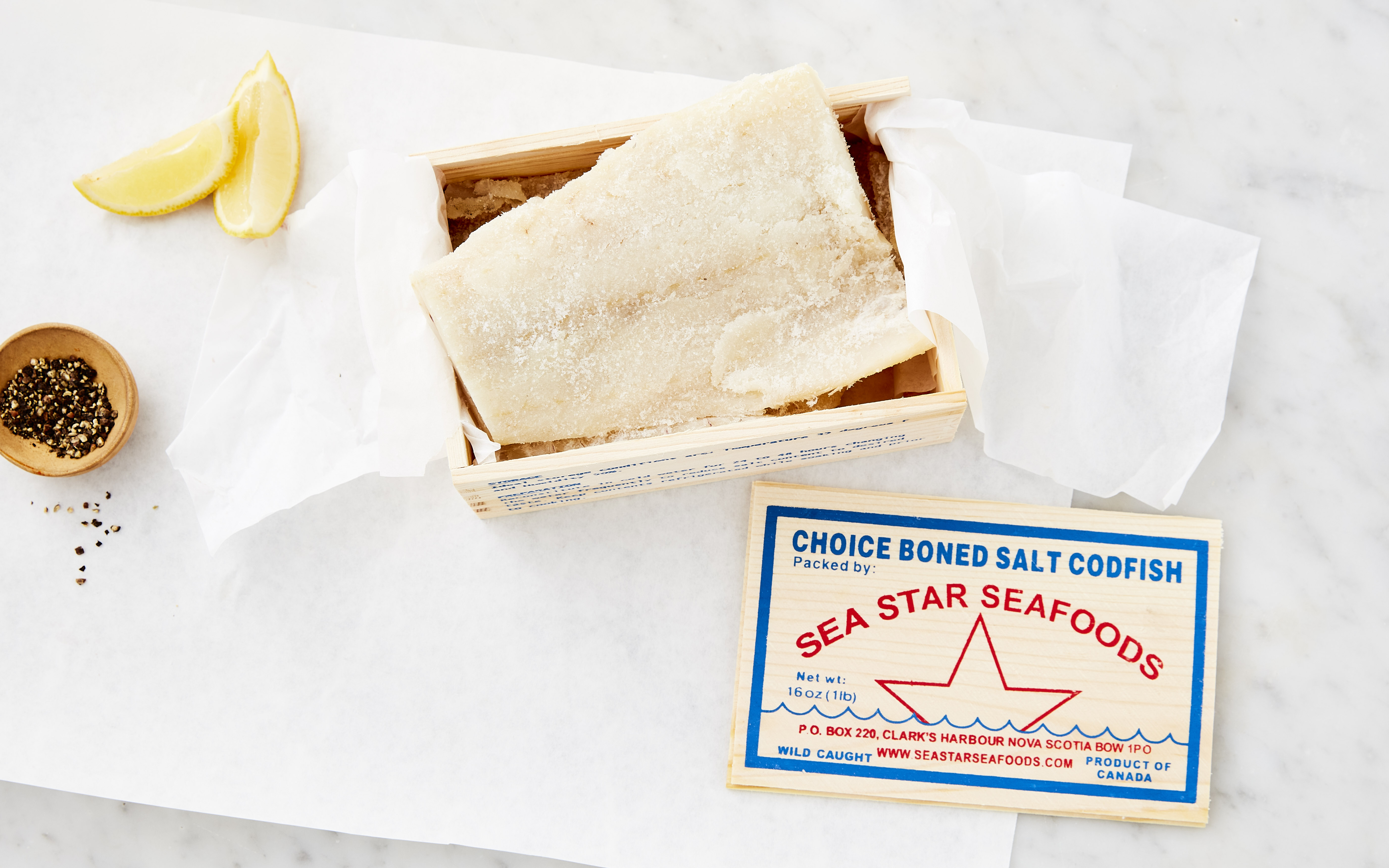 Sea Star Seafood Salted Codfish | 1 lb | Four Star Seafood & Provisions ...