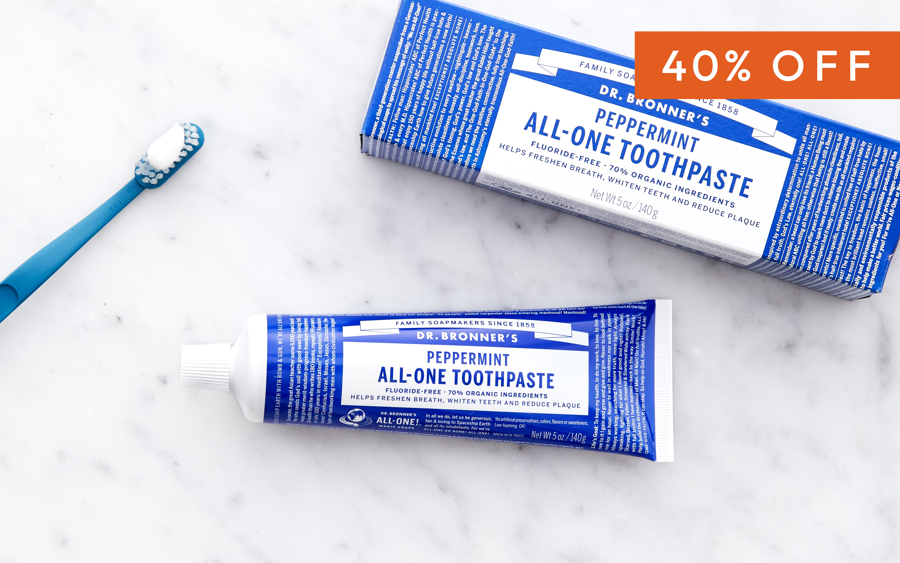 Peppermint All-One Toothpaste | 5 oz | Dr. Bronner's | Good Eggs