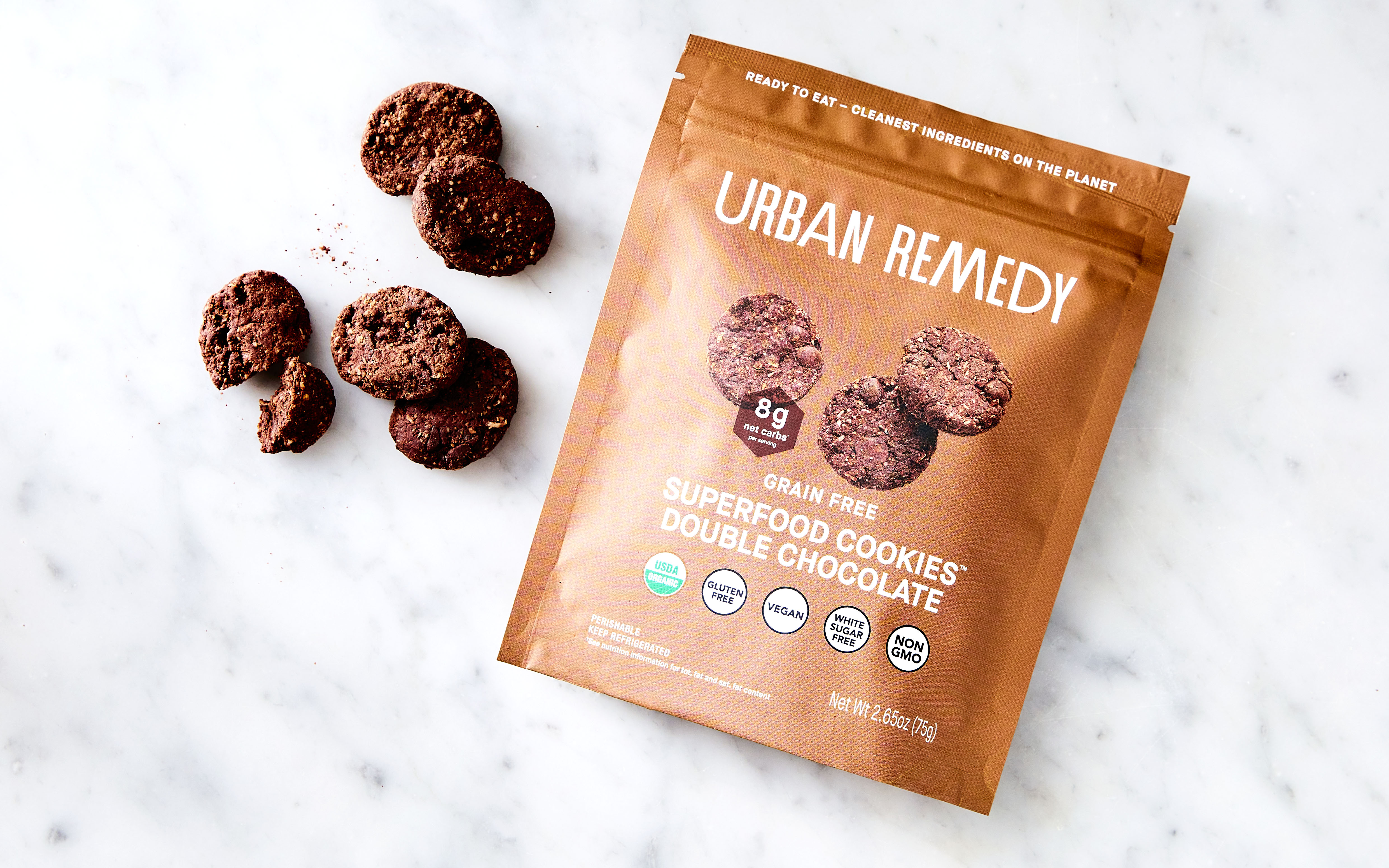Double Chocolate Superfood Cookie Bites | 2.65 oz | Urban Remedy | Good ...