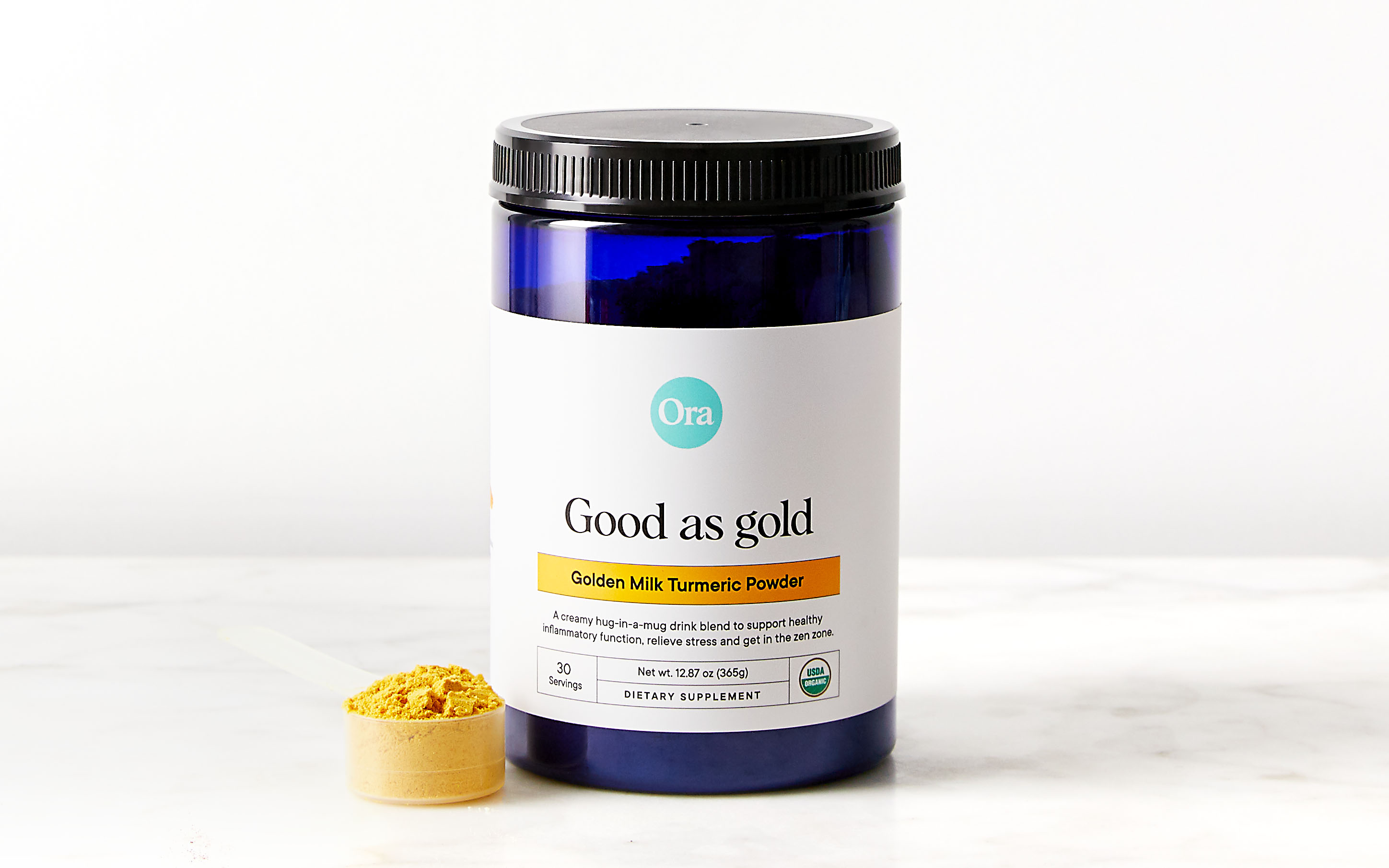 Organic Golden Milk Turmeric Powder | 12.8 oz | Ora Organic | Good Eggs
