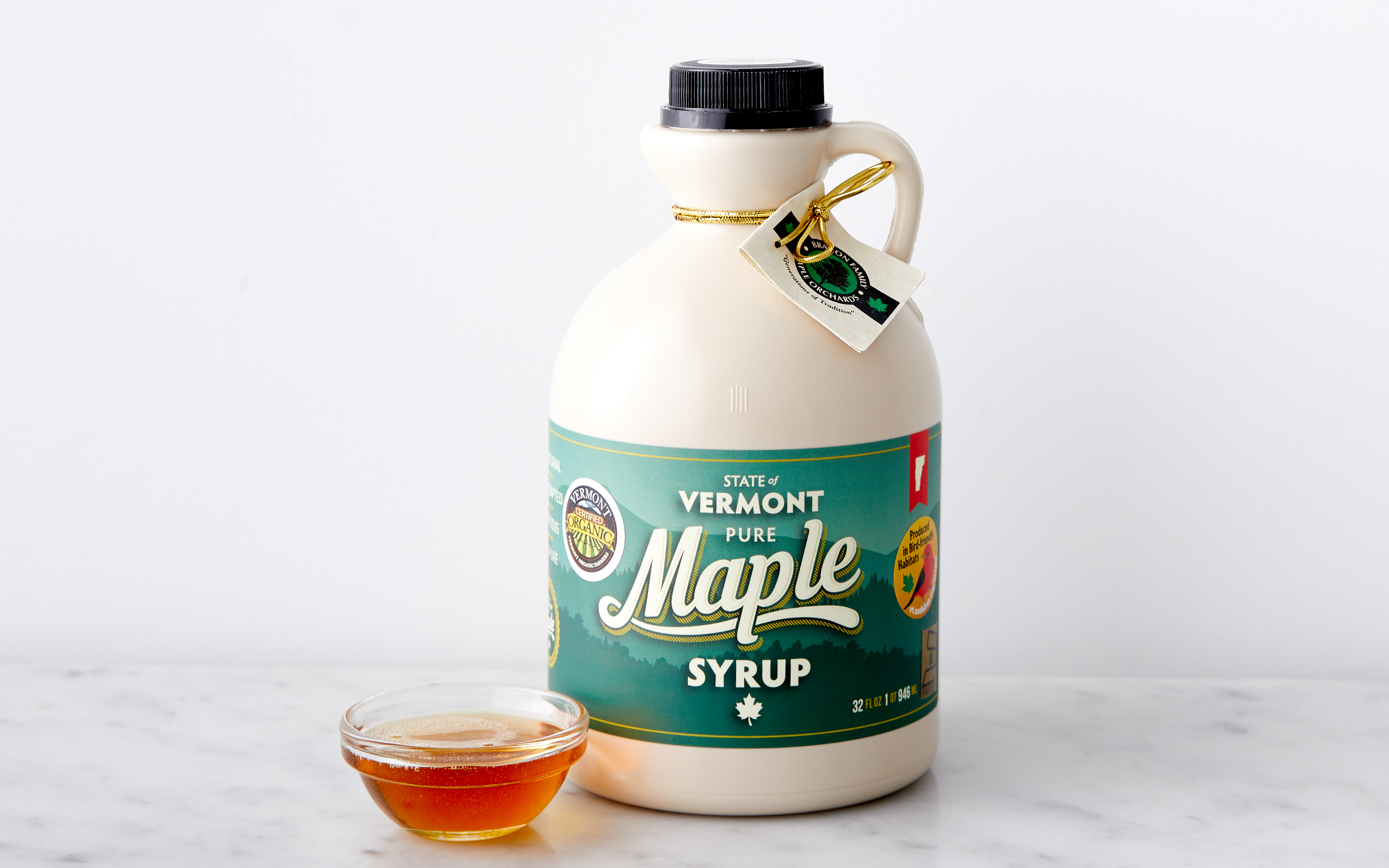 Grade A Amber Rich Organic Maple Syrup | 32 fl oz | Branon Family Maple ...