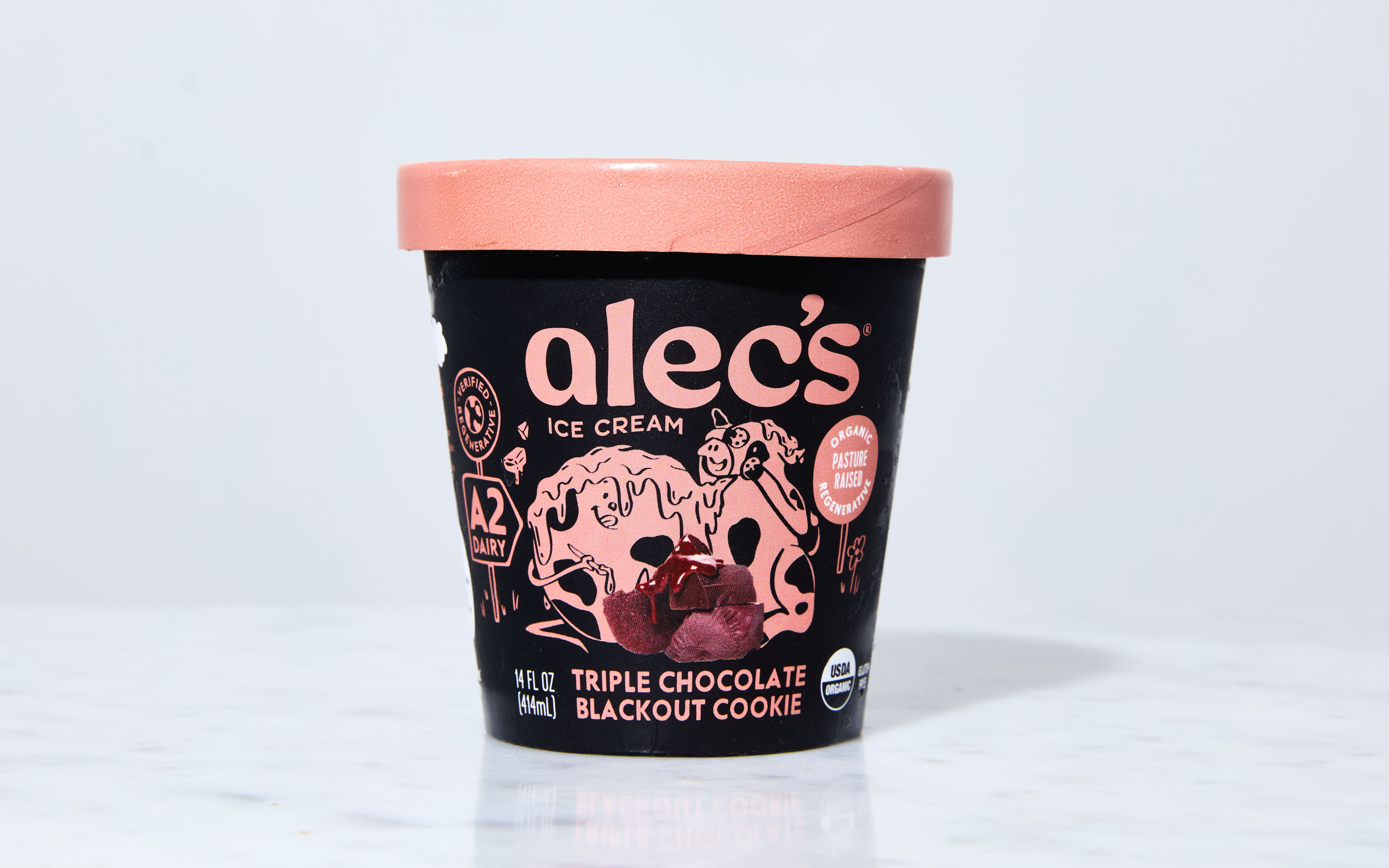 Triple Chocolate Blackout Cookie | 14 fl oz | Alec's Ice Cream | Good Eggs