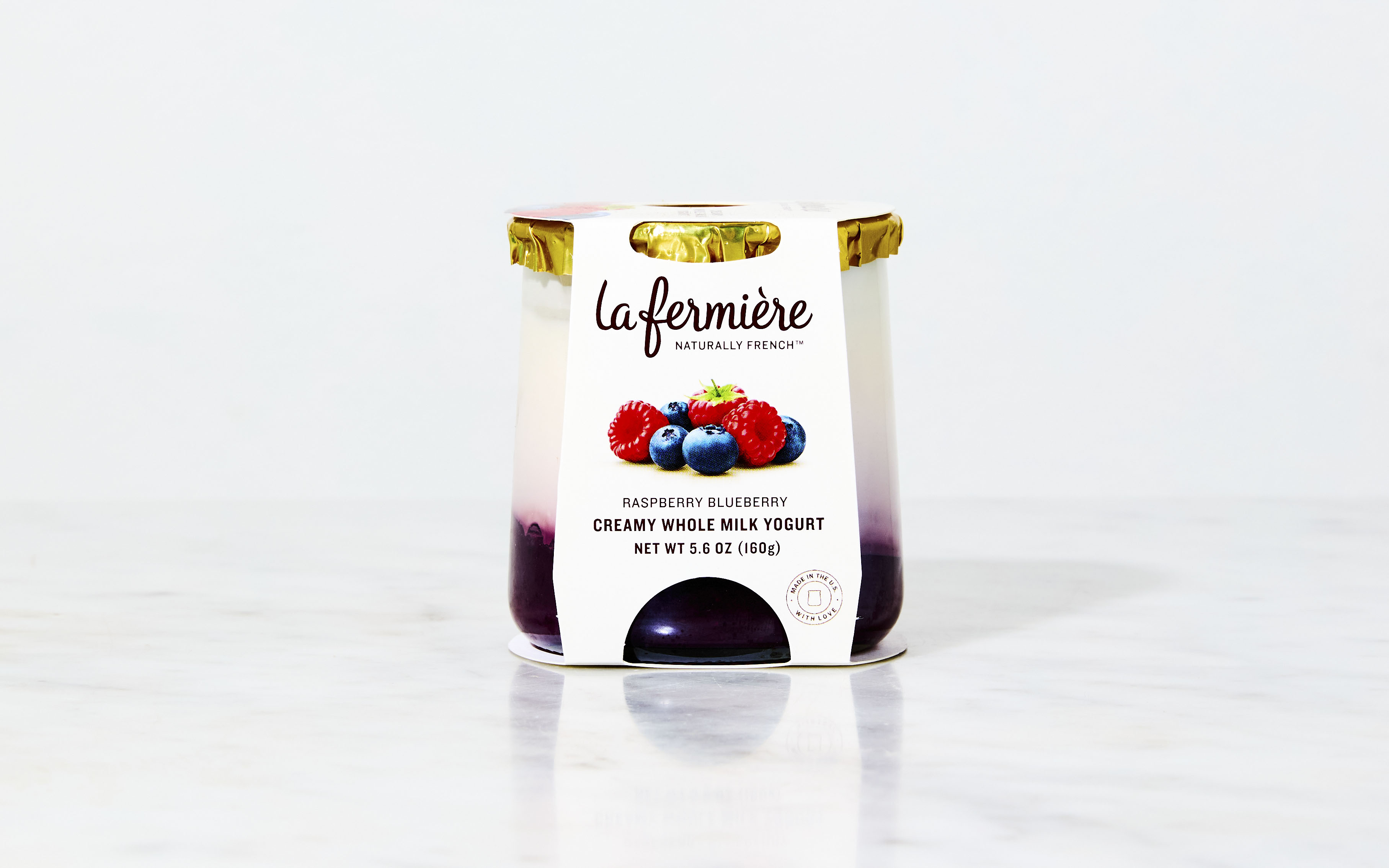 Raspberry Blueberry French Yogurt | 5.6 oz | La Fermiere | Good Eggs