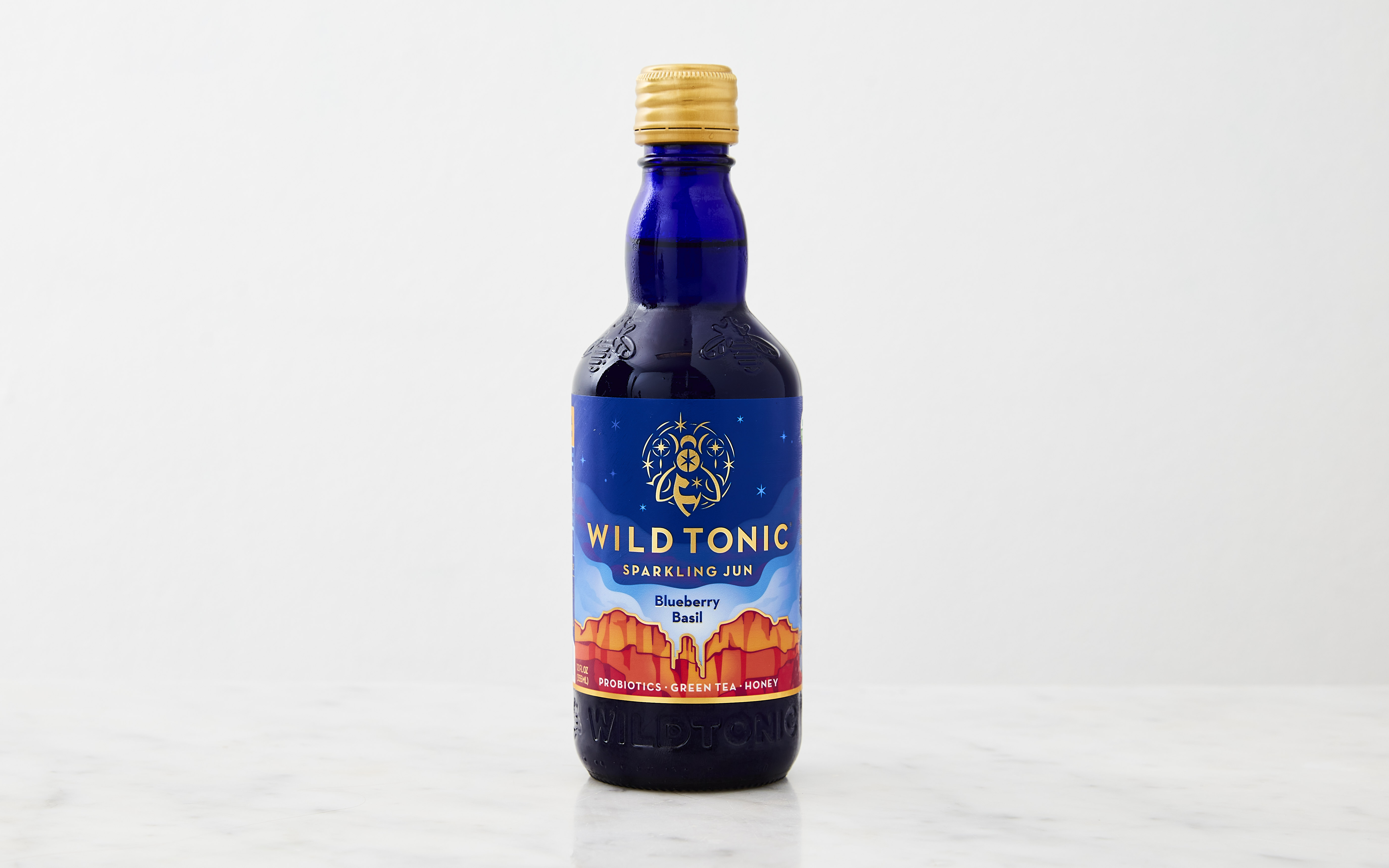 Organic Blueberry Jun Kombucha | 12 oz | Wild Tonic | Good Eggs