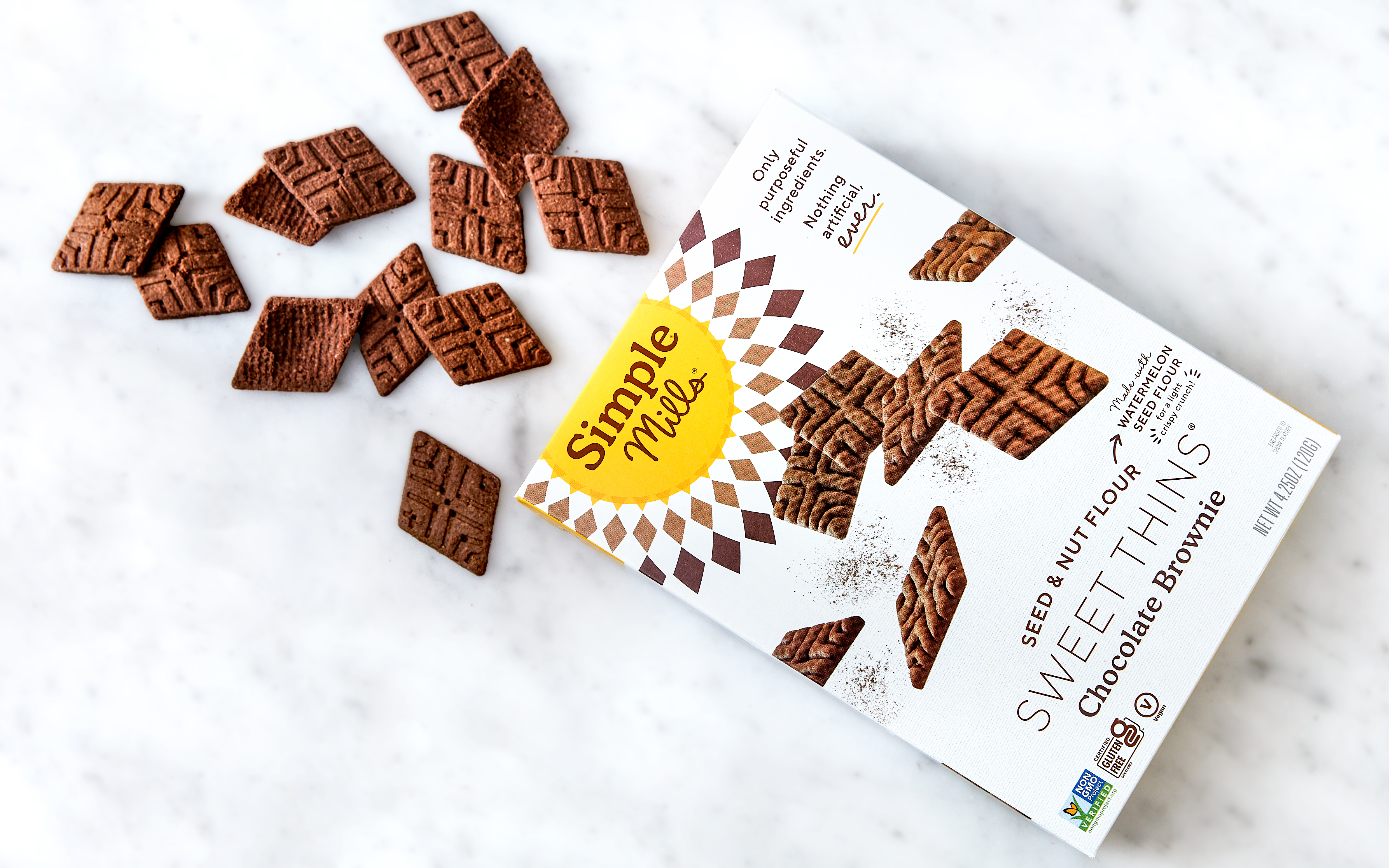 Chocolate Brownie Sweet Thins | 25 oz | Simple Mills | Good Eggs