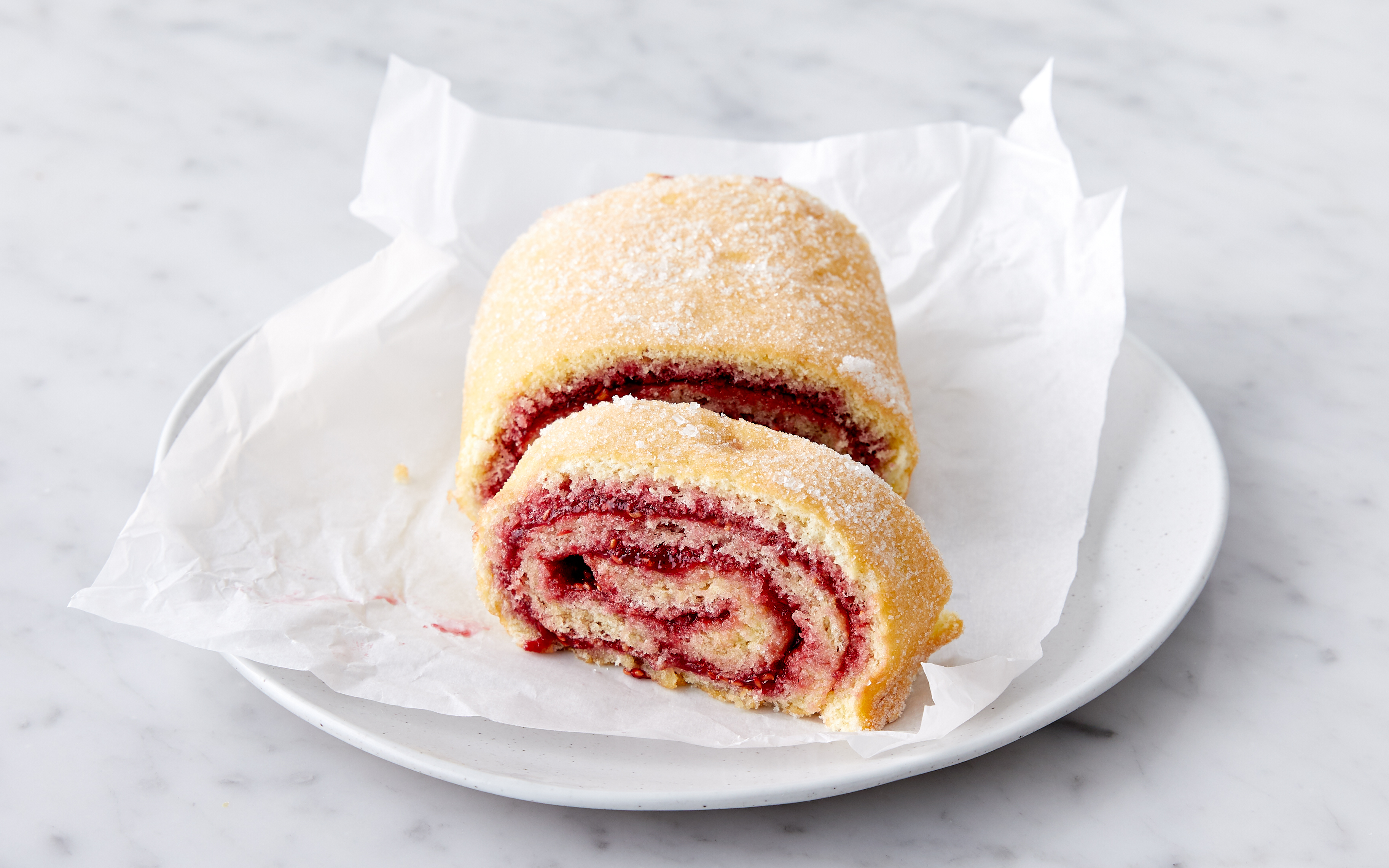 Raspberry Jelly Roll | 1 count | Black Jet Baking Co. | Good Eggs
