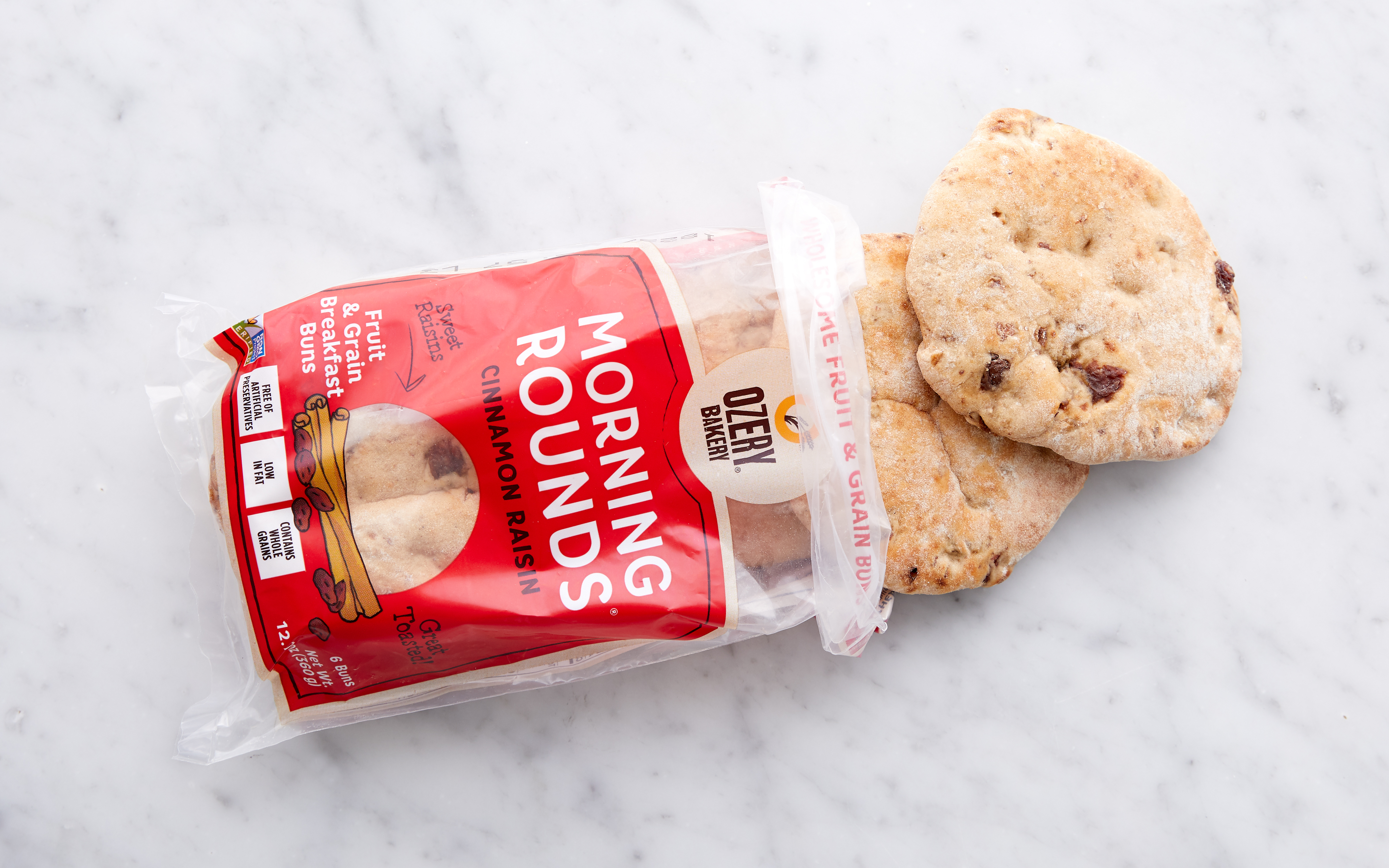 Cinnamon Raisin Morning Rounds | 6 count | Ozery Bakery | Good Eggs