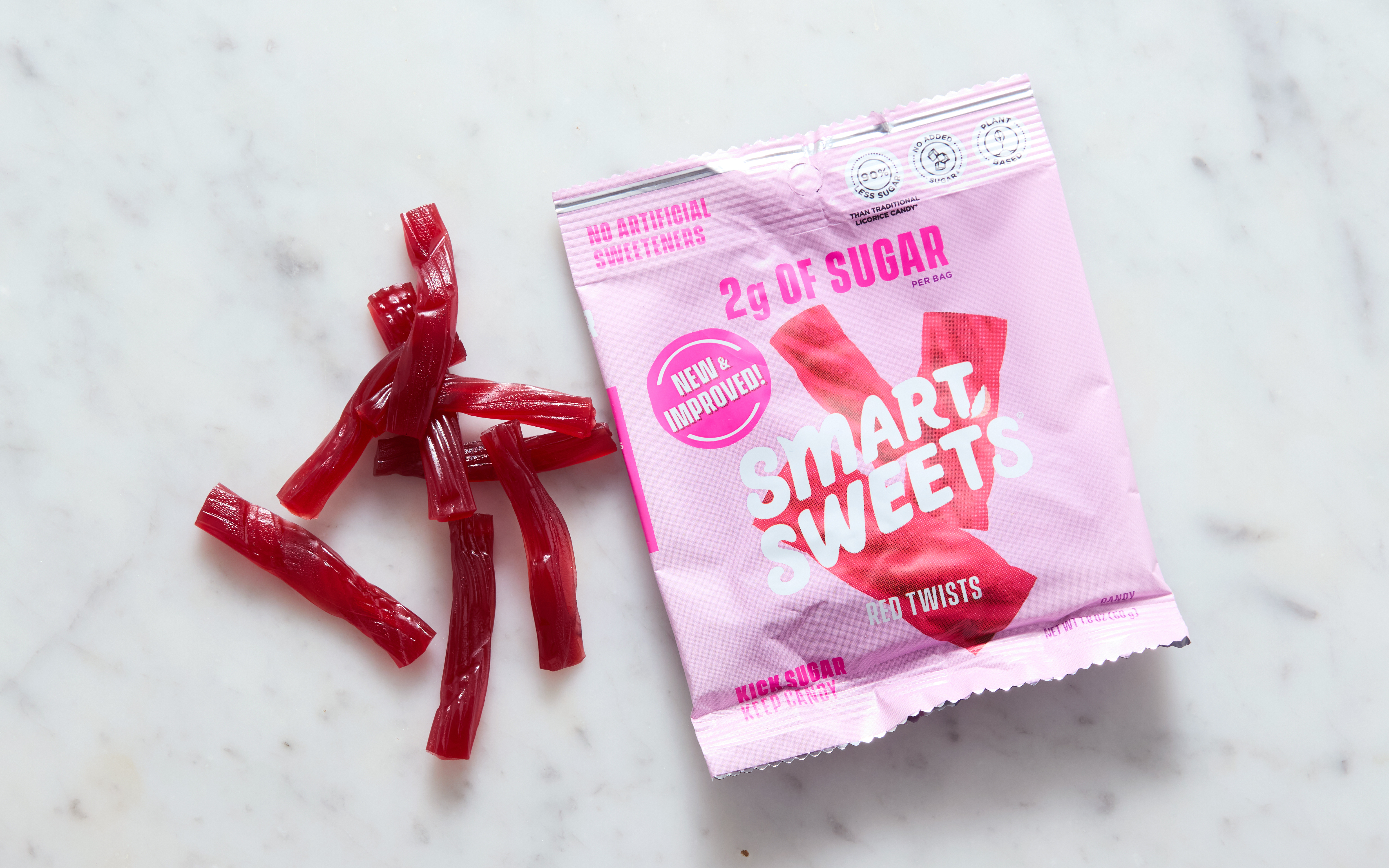 Red Twists | 1.8 oz | Smart Sweets | Good Eggs