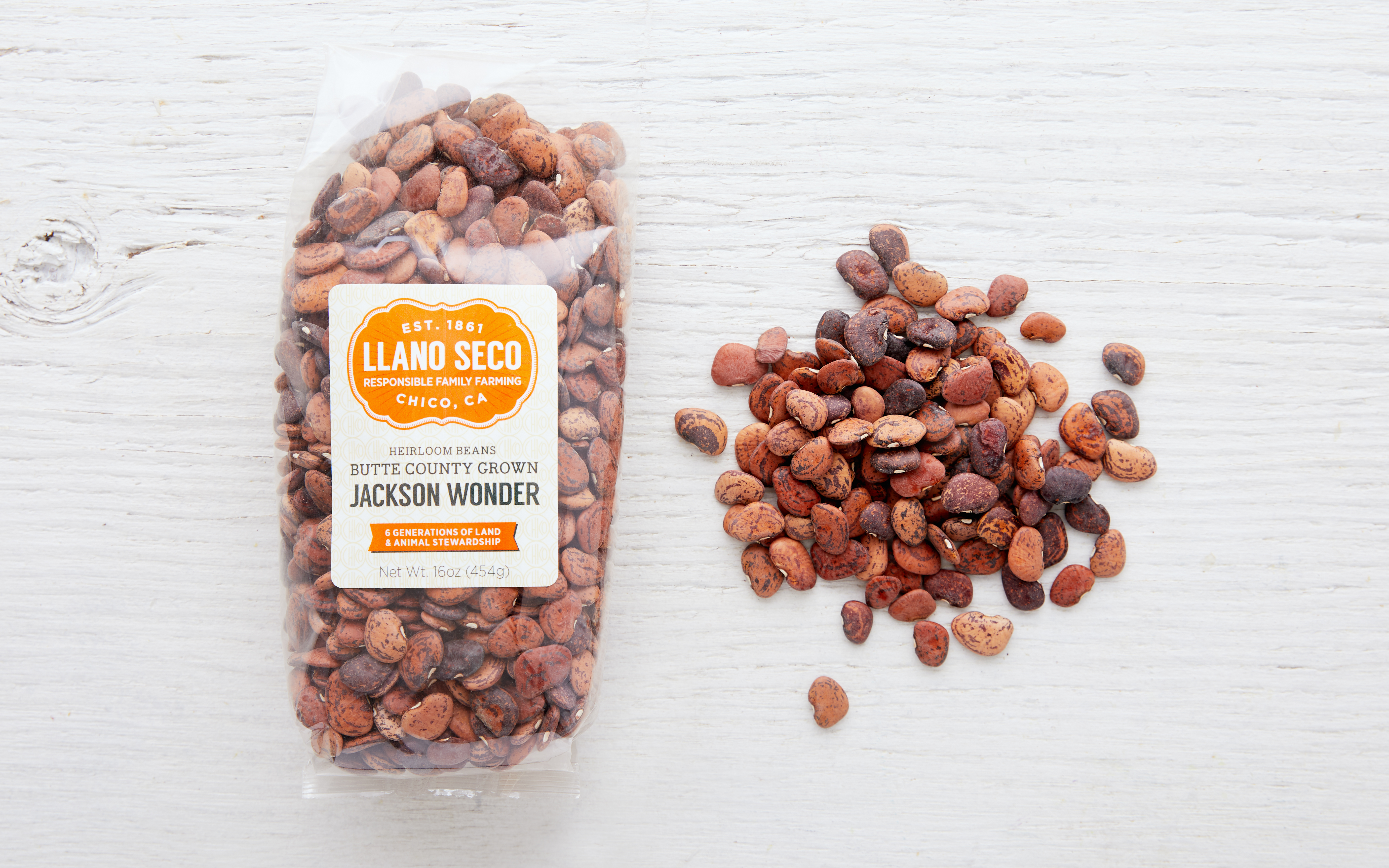 Jackson Wonder Beans | 16 oz | Rancho Llano Seco | Good Eggs