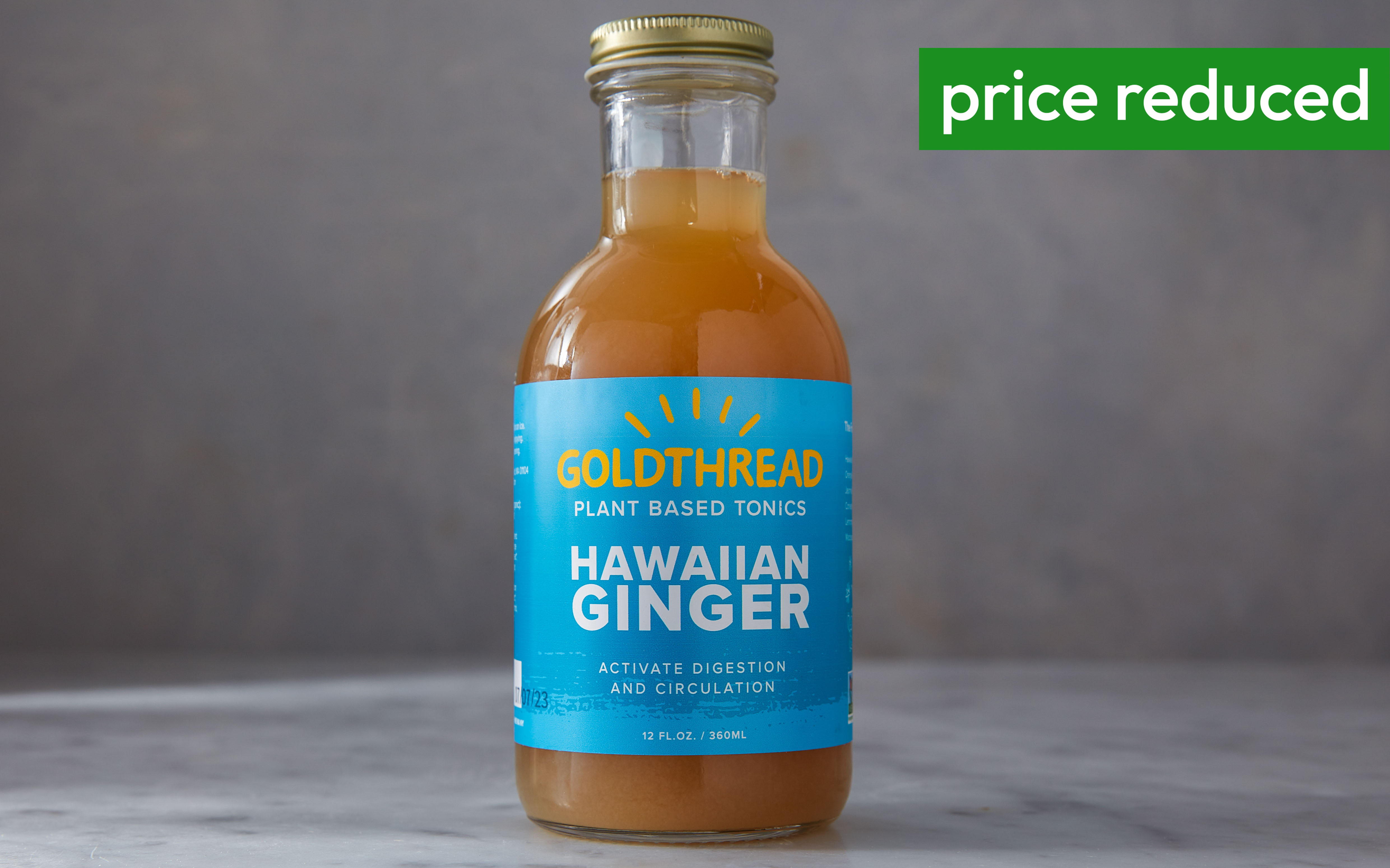 Hawaiian Ginger Plant-Based Tonic | 12 fl oz | Goldthread | Good Eggs